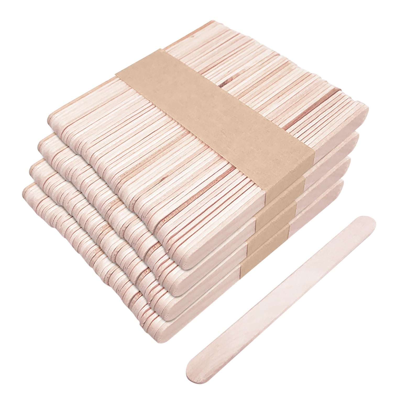 Dcomlko [50/100/150 /200/300Count] Wooden Multi-Purpose Popsicle Sticks ...