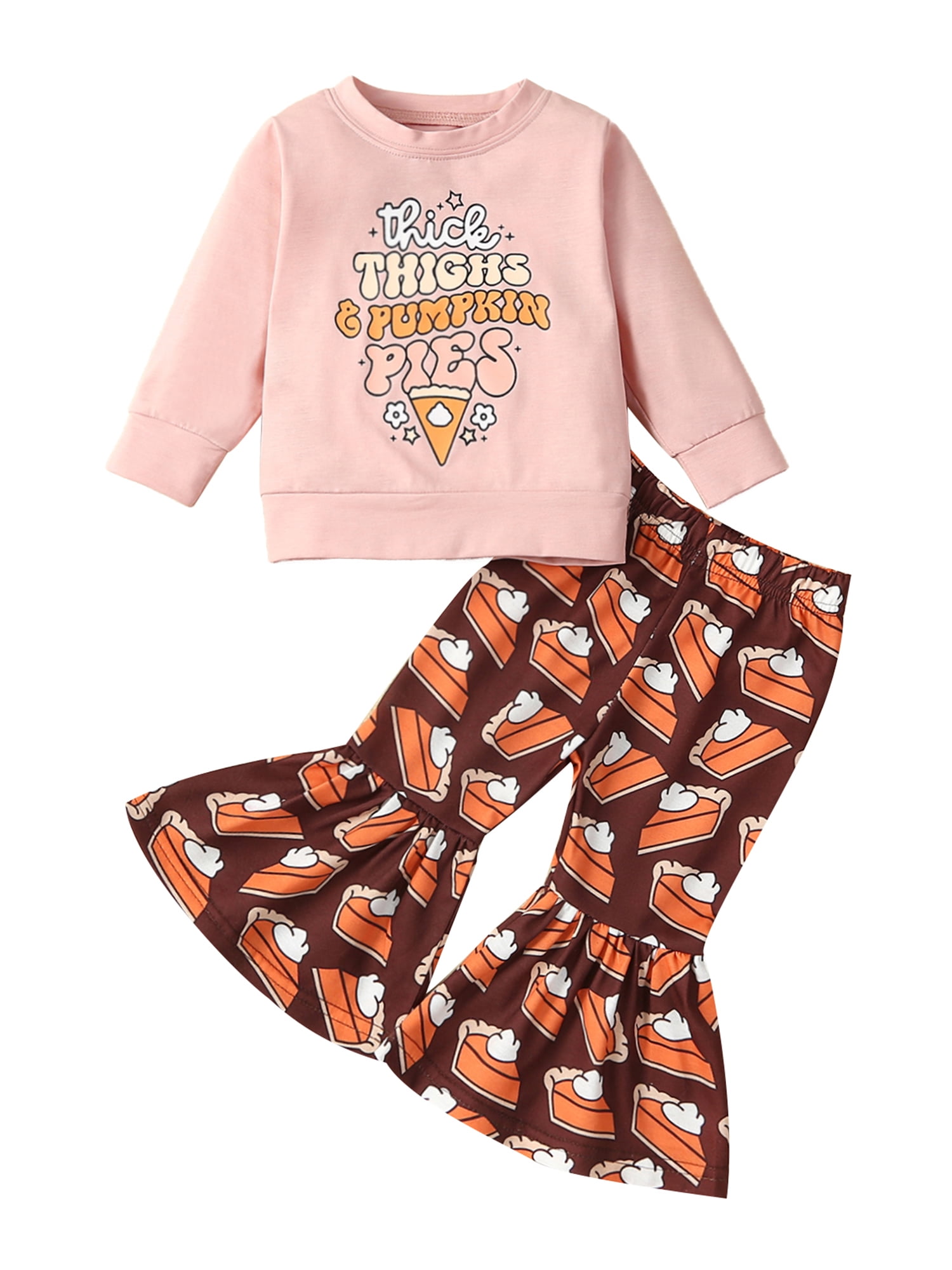 DcoolMoogl Toddler Baby Girl Halloween Outfits Cute Letters Crewneck ...