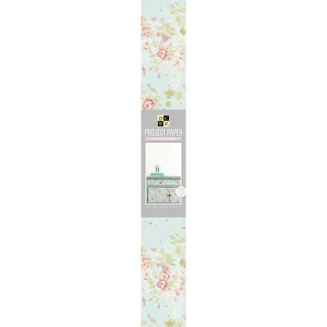 Dcwv Project Paper 22"X120"-Vintage Floral - Walmart.com