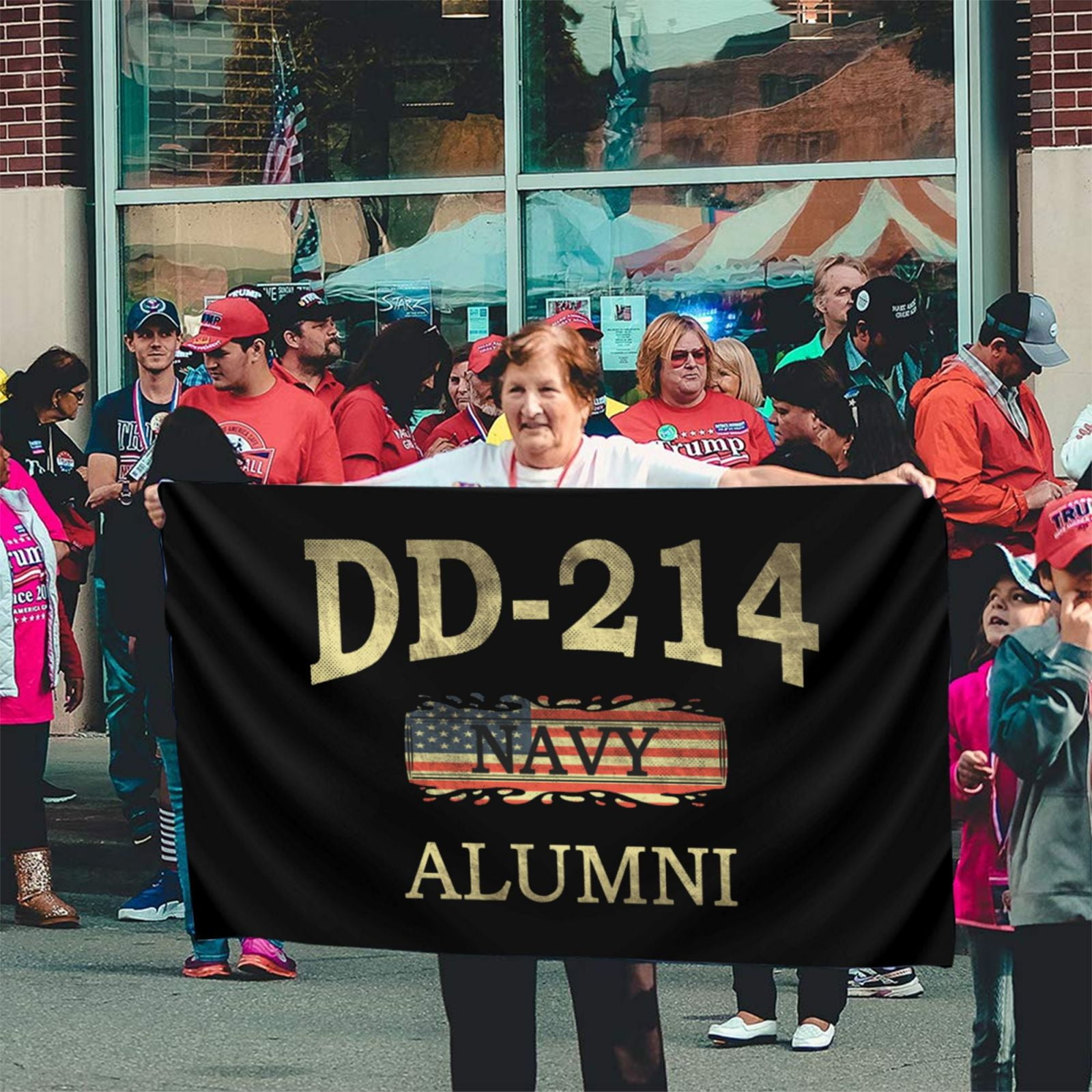 Dd-214 Navy Alumni Banner Breeze Flag Outdoor Flags Home Flag Garden ...