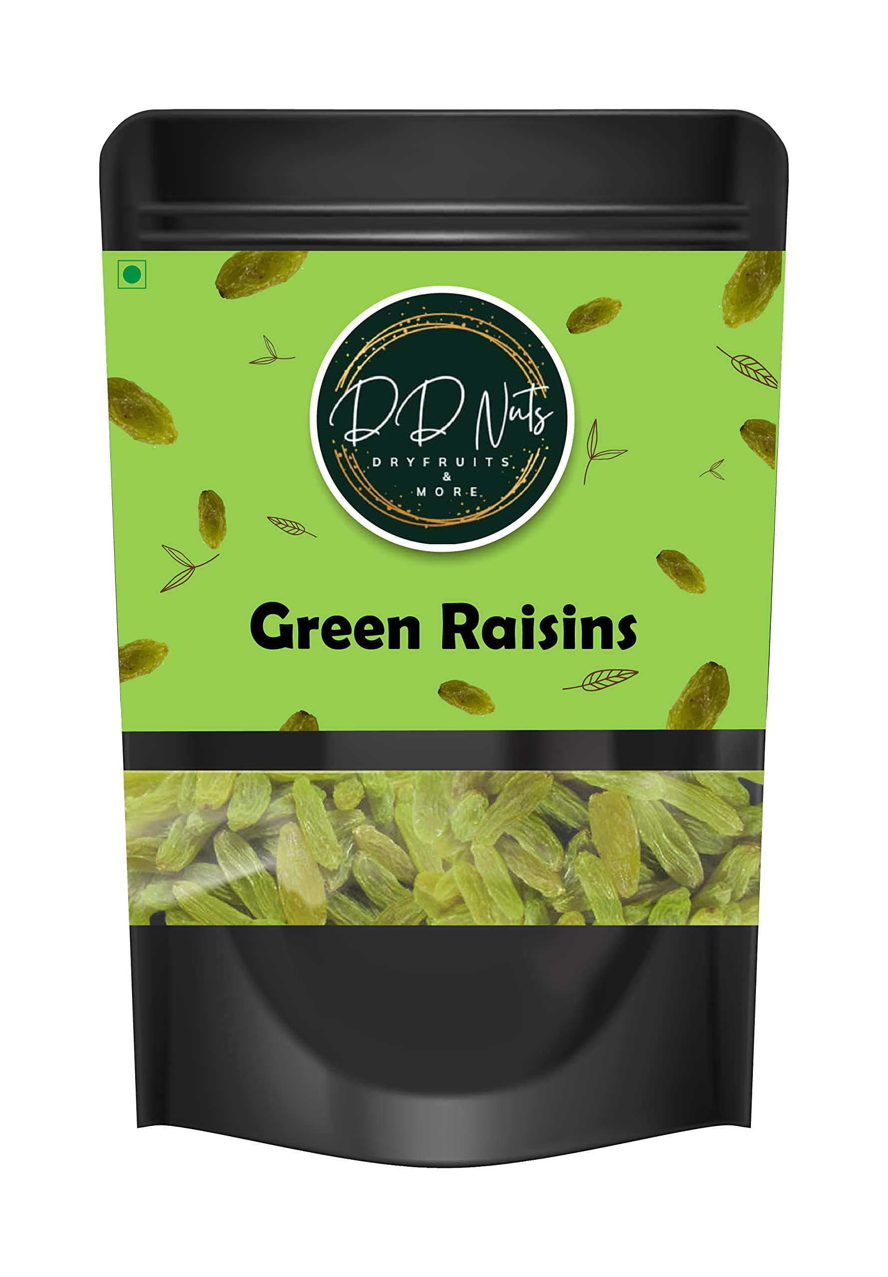 DD NUTS Seedless Green Raisins 250g | Big Size and Soft Kishmish Kismis ...