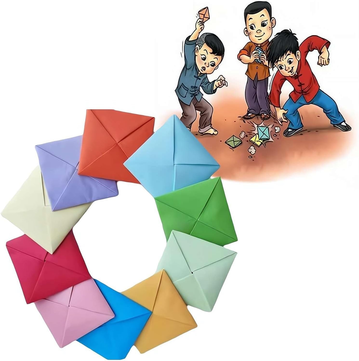 Ddakji Paper Flip Toy, Ddakji Game, Ddakji Paper Flip Toy, Hard ...