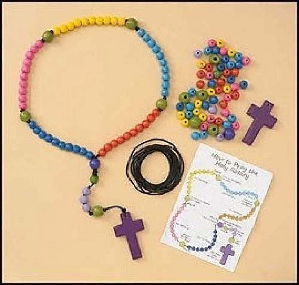 Ddi Make-Your-Own Beaded Rosary Craft Kit - Walmart.com