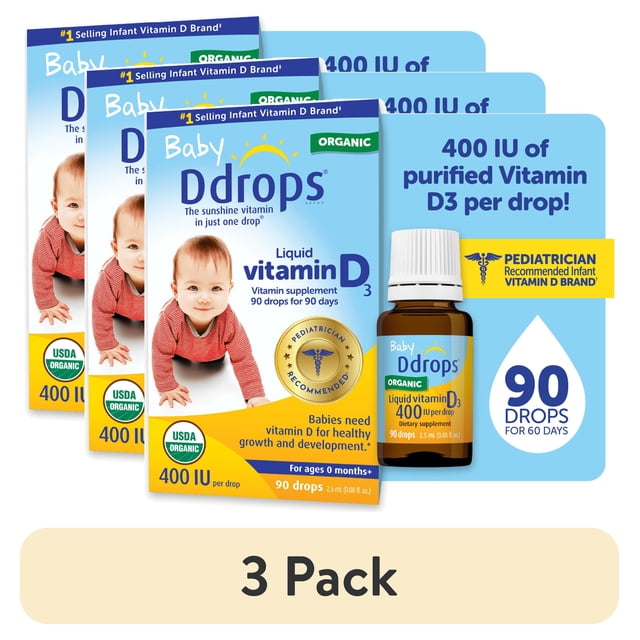 Ddrops Baby Vit (3pk) - Health kits for ecommerce - Walmart Business ...