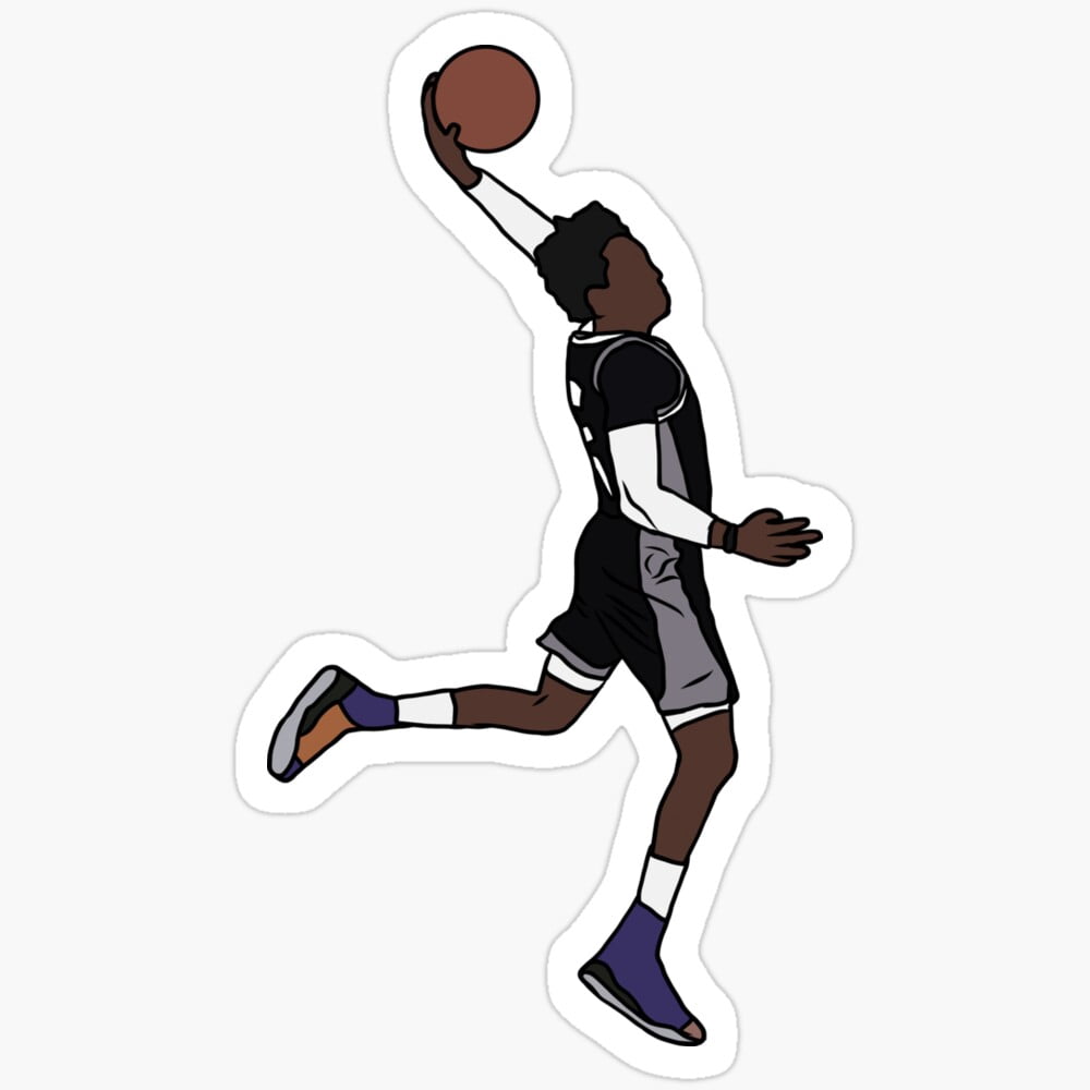 De'Aaron Fox Dunk Sticker Phone Decal Water Bottle Stickers Car Decals ...