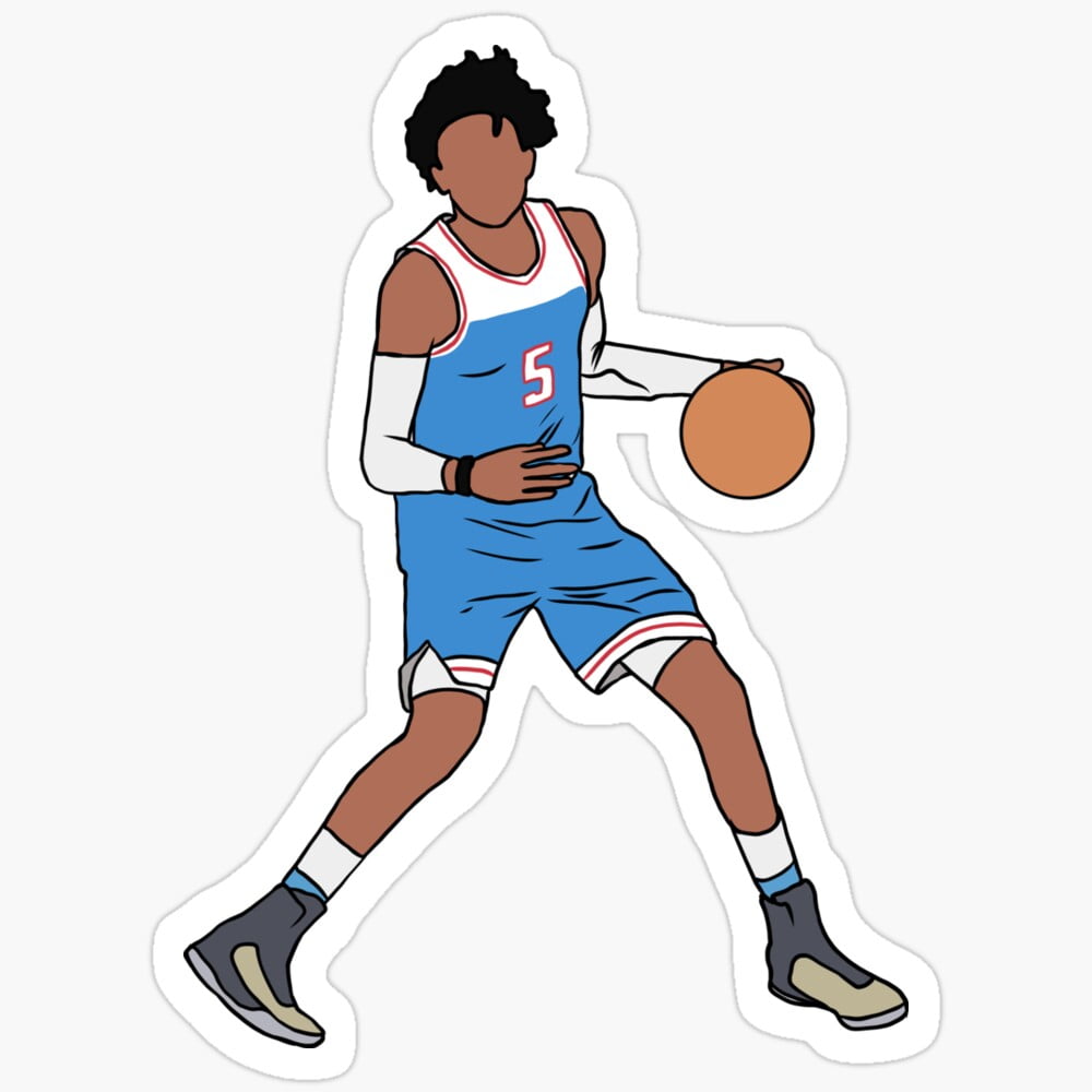De'Aaron Fox Sacramento Sticker Phone Decal Water Bottle Stickers Car ...