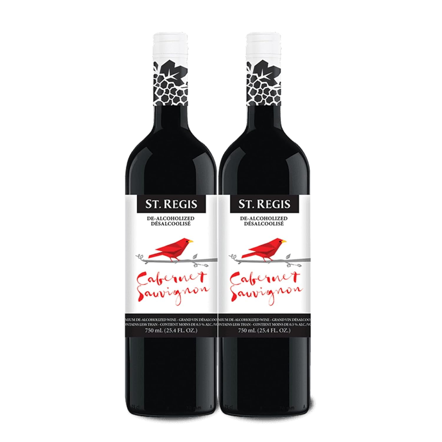 The De-Alcoholized Cabernet Sauvignon Wine Bottle 25.4 Fl Oz (2 Pack ...