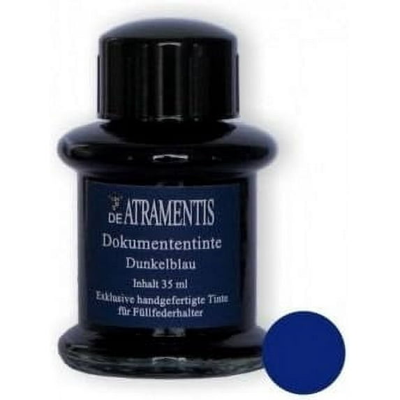 De Atramentis Document Ink-Dark Blue 35 mL fountain pen bottled ink ...