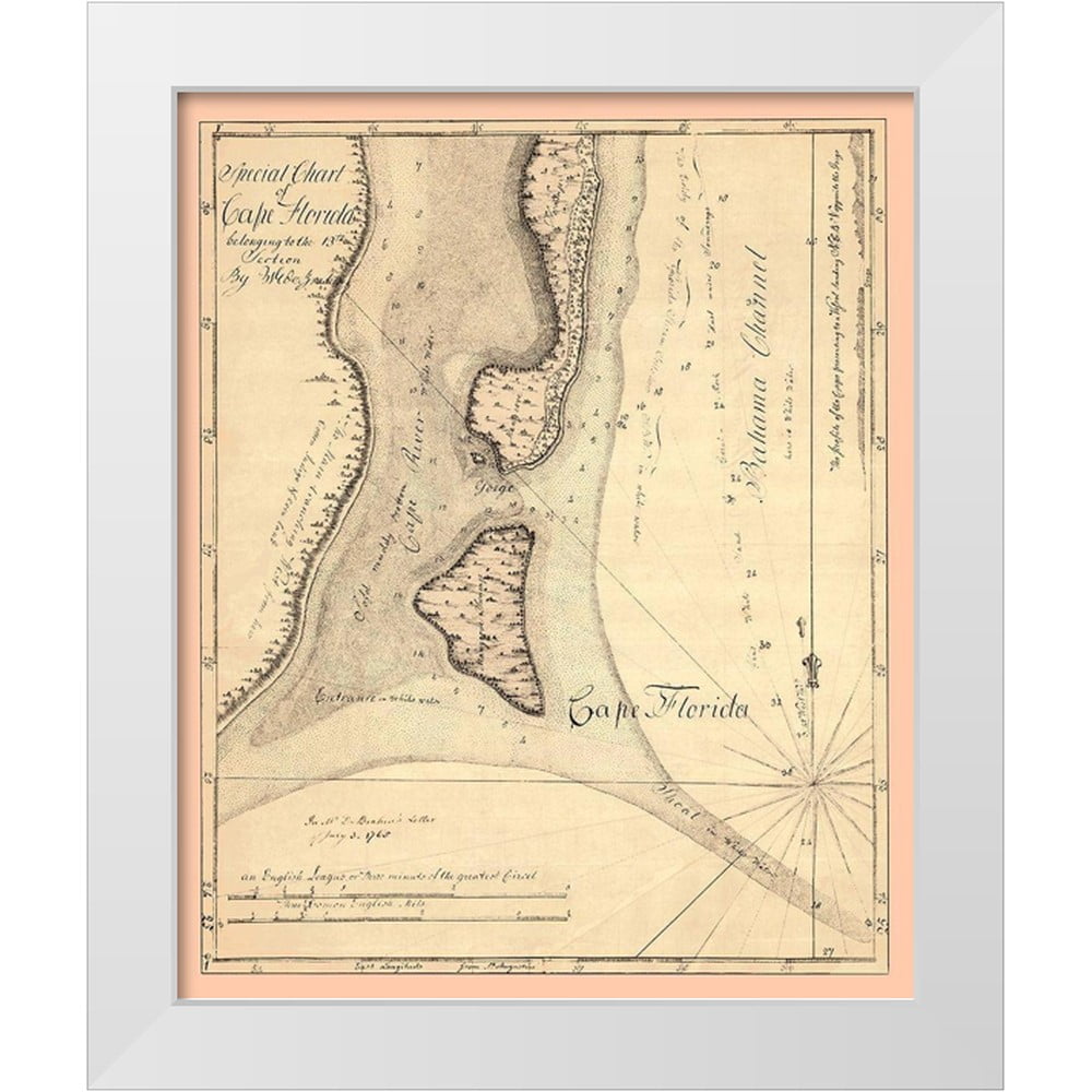 De Brahm 15x18 White Modern Wood Framed Museum Art Print Titled ...