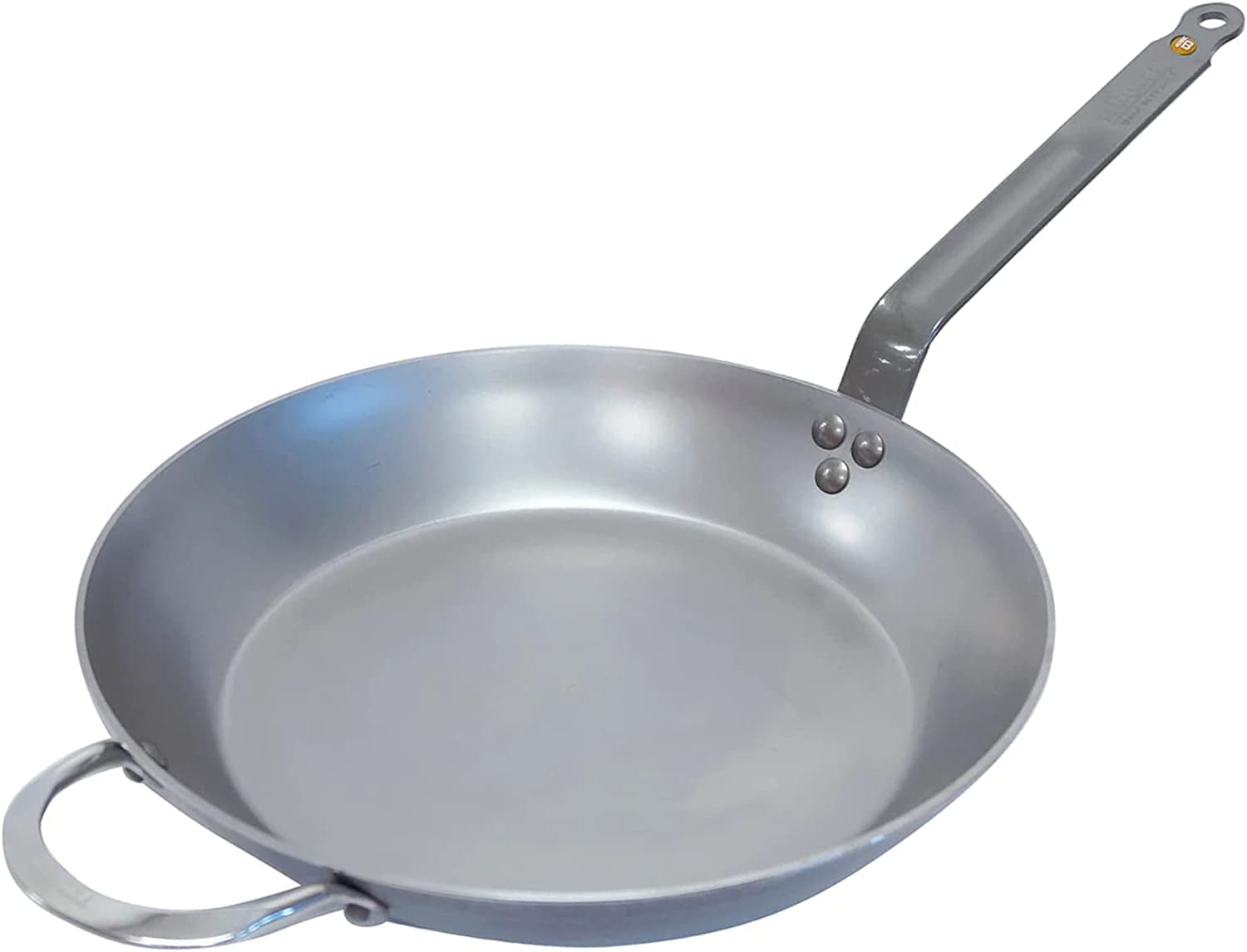 De Buyer MINERAL B Carbon Steel Fry Pan - 12.25” Diameter, 9” Cooking ...