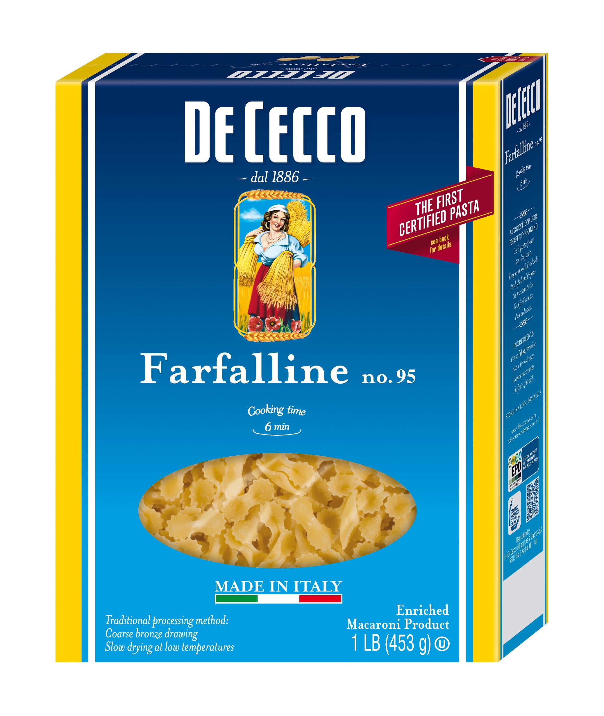 De Cecco Farfalline No.95 Pasta, 16 oz - Walmart.com