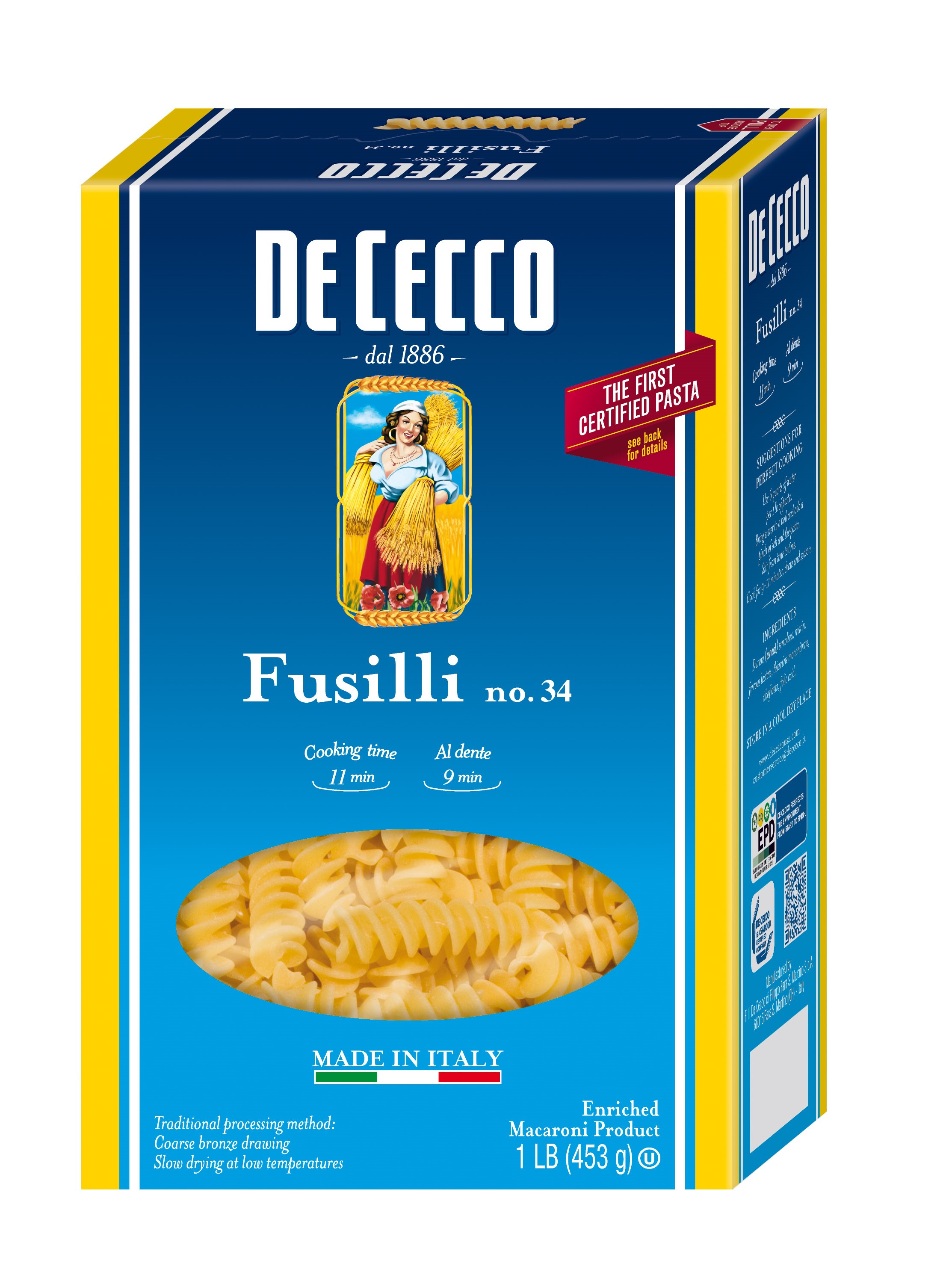 Barilla® Classic Blue Box Pasta Pipette 16 oz - Walmart.com