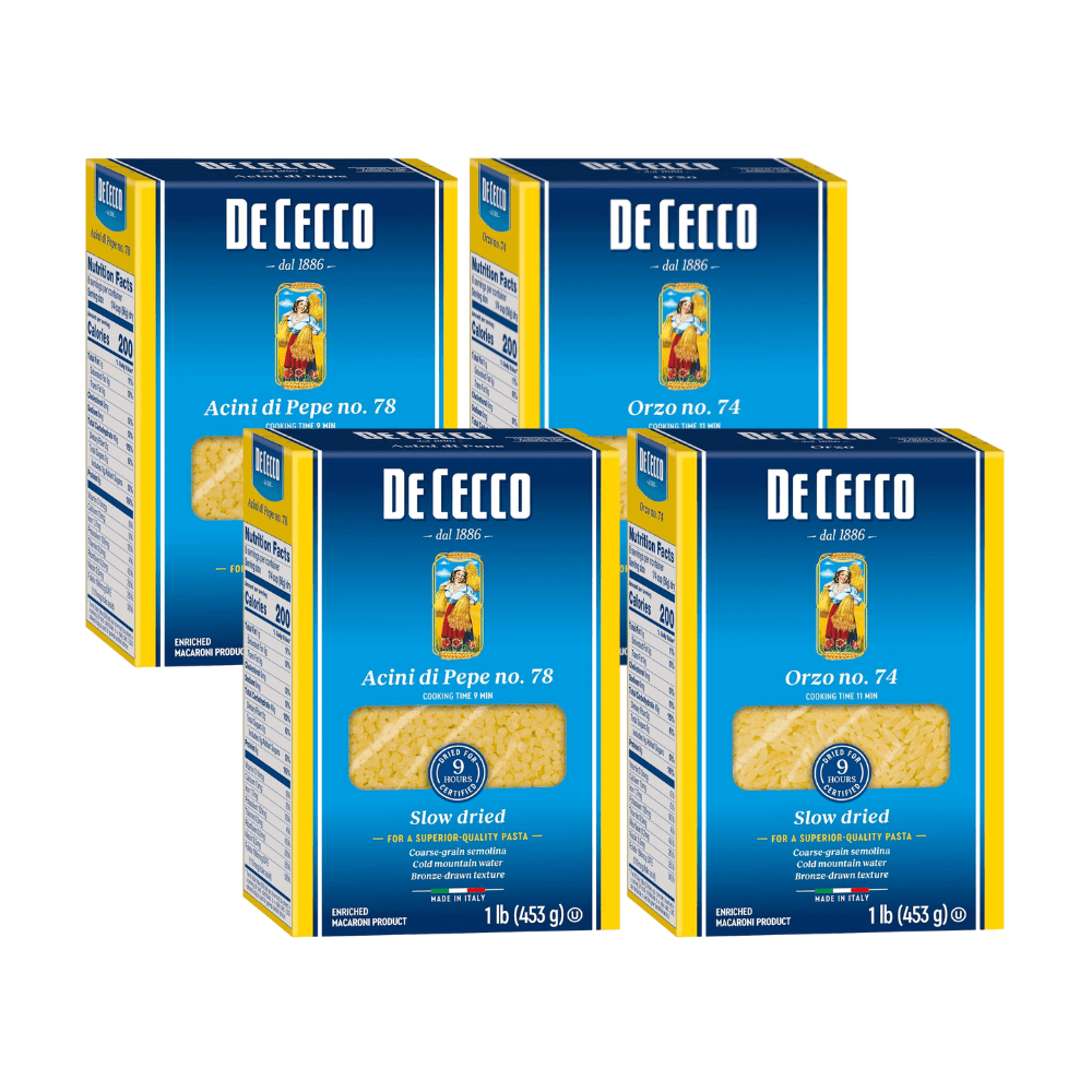 De Cecco Orzo & Acini Di Pepe Pasta Variety Pack (2 of each) - Walmart.com