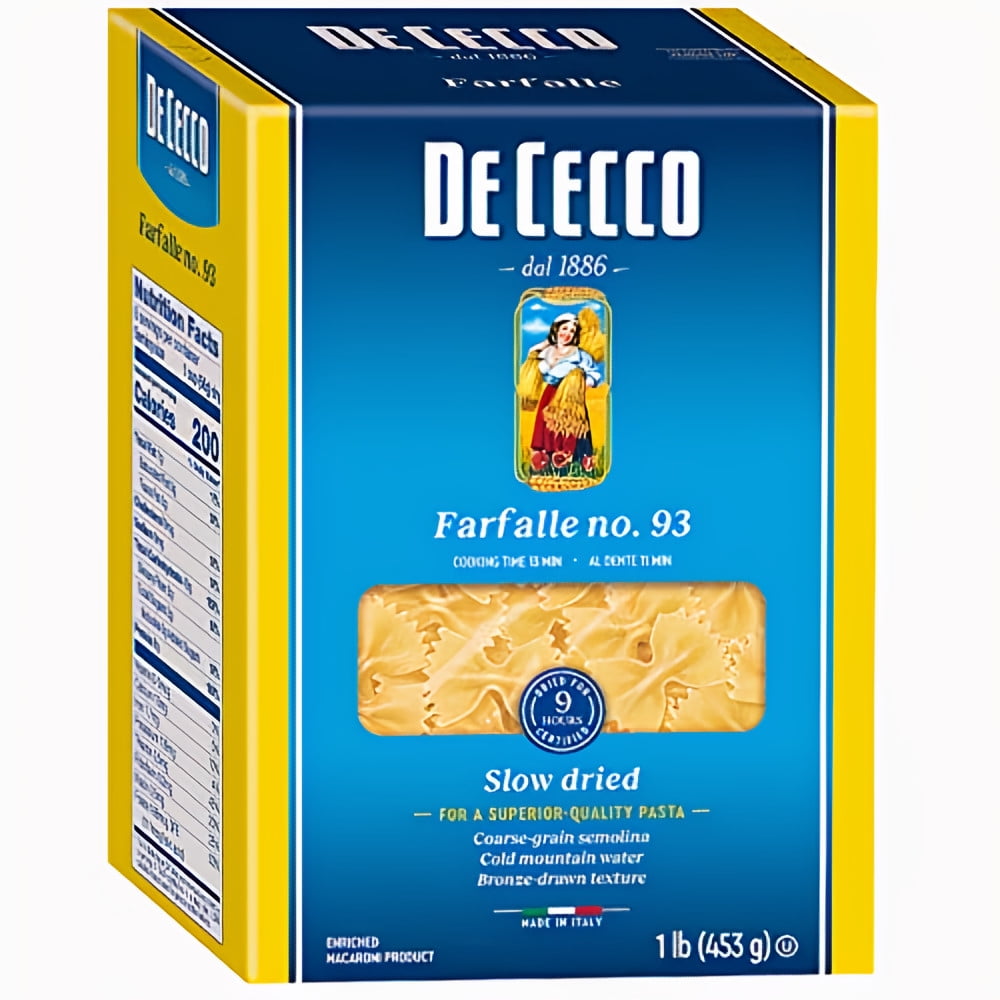 De Cecco Pasta Farfalle (Pack of 5) - Walmart.com