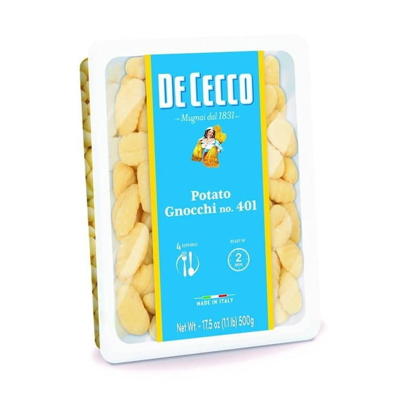 De Cecco Potato Gnocchi No.401 Pasta, 17.6 oz, Kosher-Certified, Shelf ...