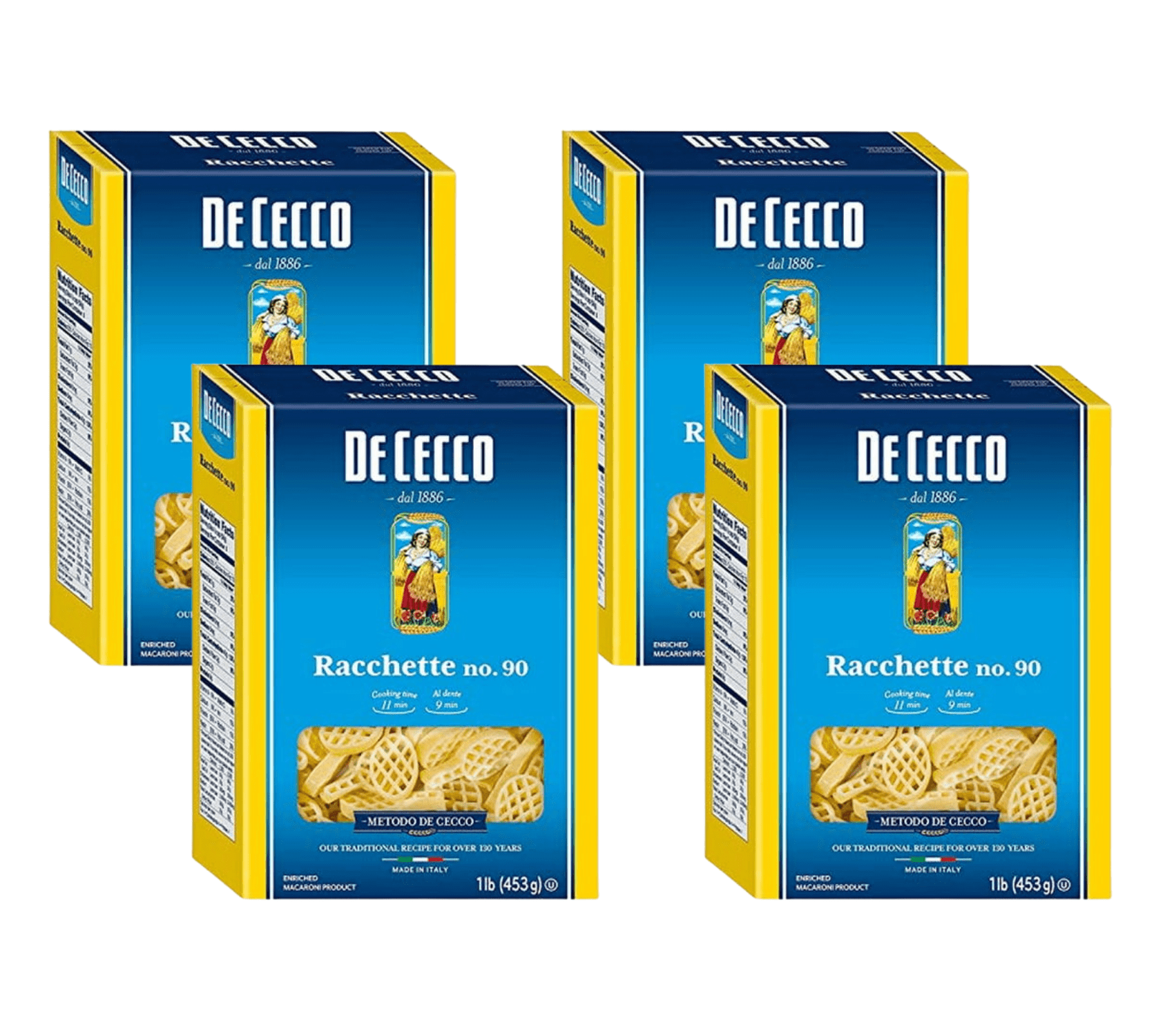 De Cecco Racchette Pasta, 16 oz (Pack of 4) - Walmart.com