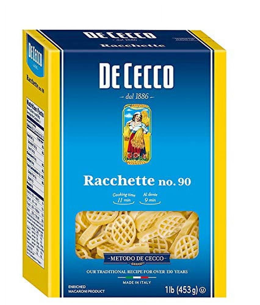 De Cecco Semolina Pasta, Racchette No.90, 1 Pound (Pack of 3) - Walmart.com