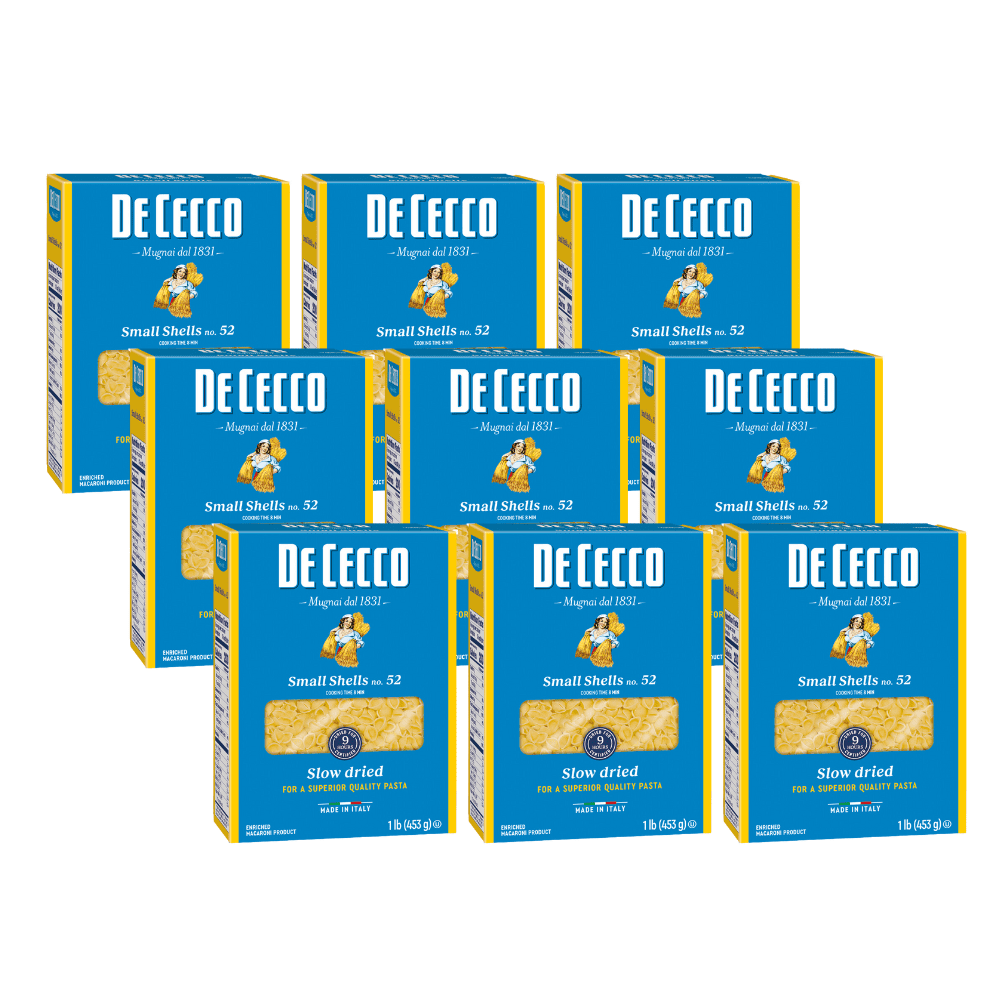 De Cecco Small Shells No.52 Pasta, 16 oz (Pack of 9) - Walmart.com