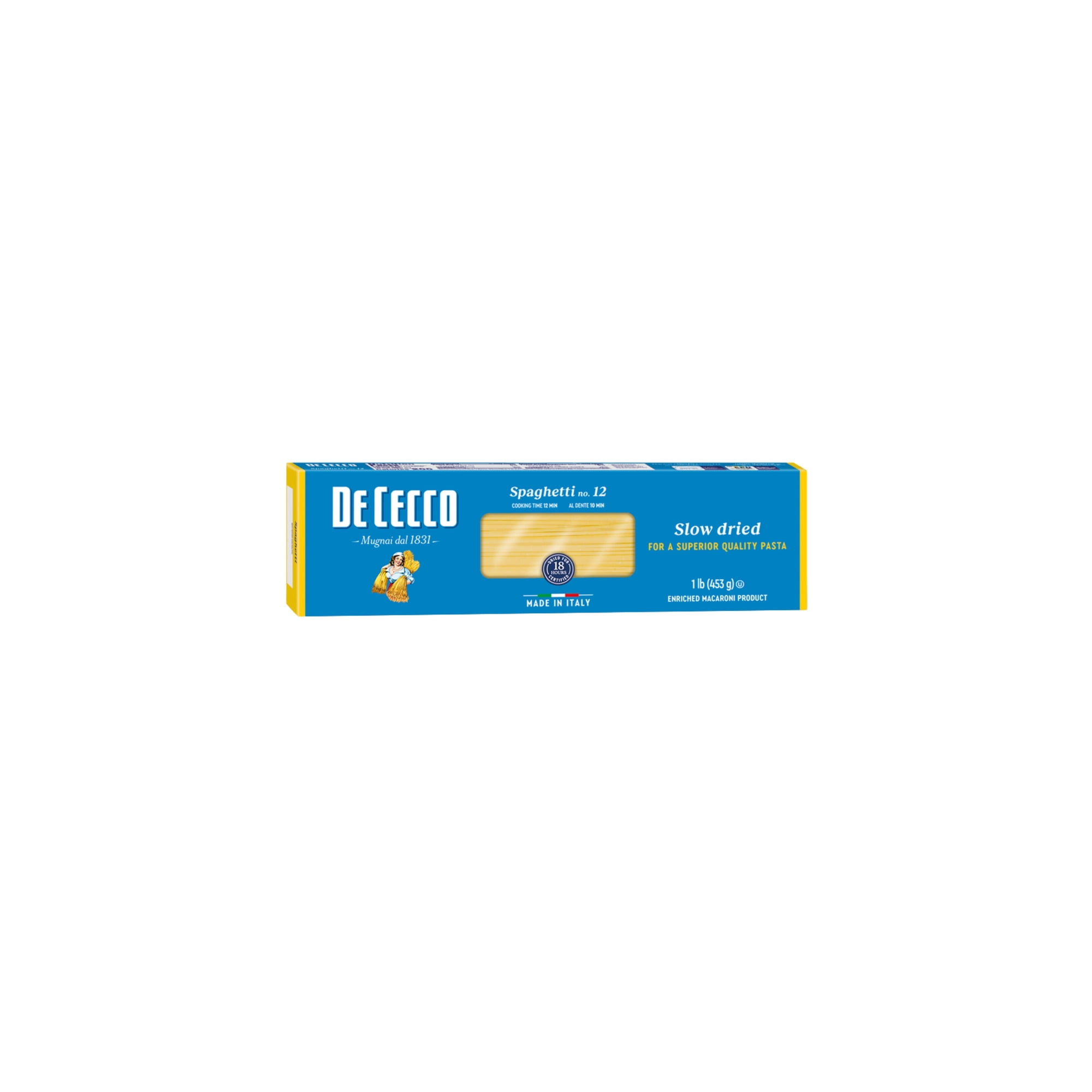 De Cecco Spaghetti Pasta, 16 Oz (Pack of 12) - Walmart.com