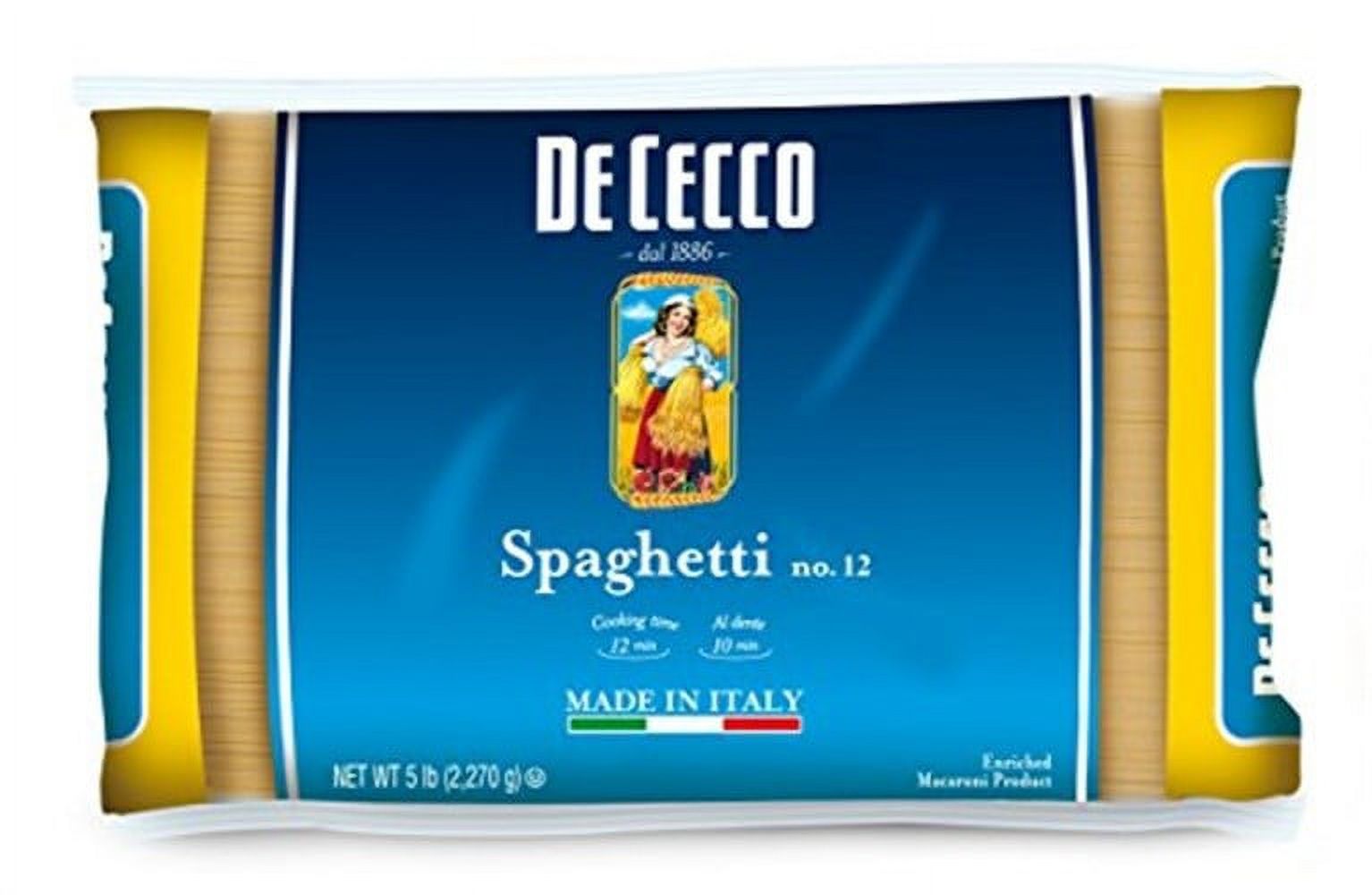 De Cecco Spaghetti Pasta, 5 lbs - Walmart.com