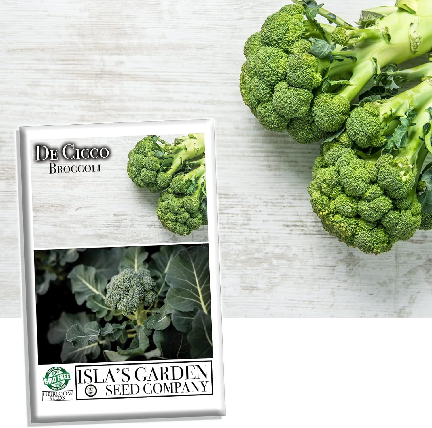 De Cicco Broccoli Seeds for Planting, 300+ Seeds Per Packet Non GMO ...