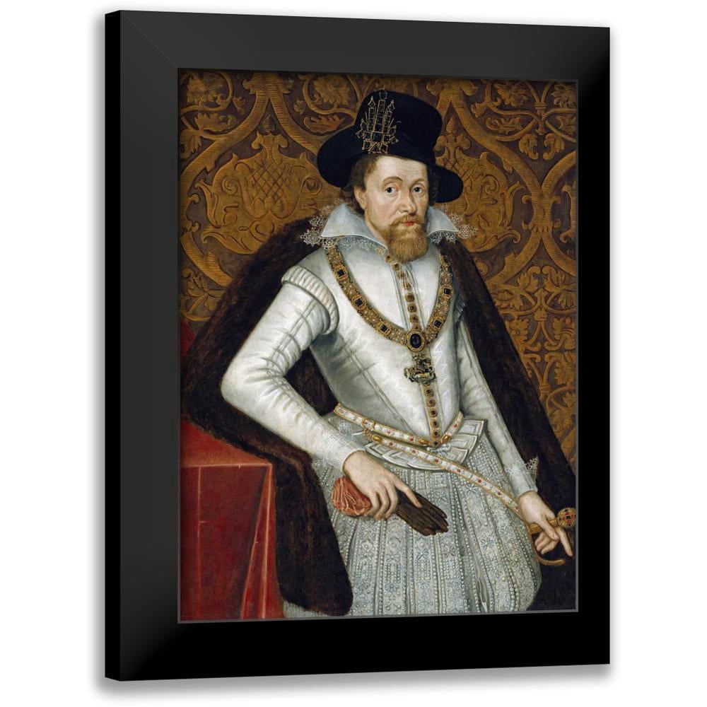 De Critz, John 14x18 Black Modern Framed Museum Art Print Titled ...