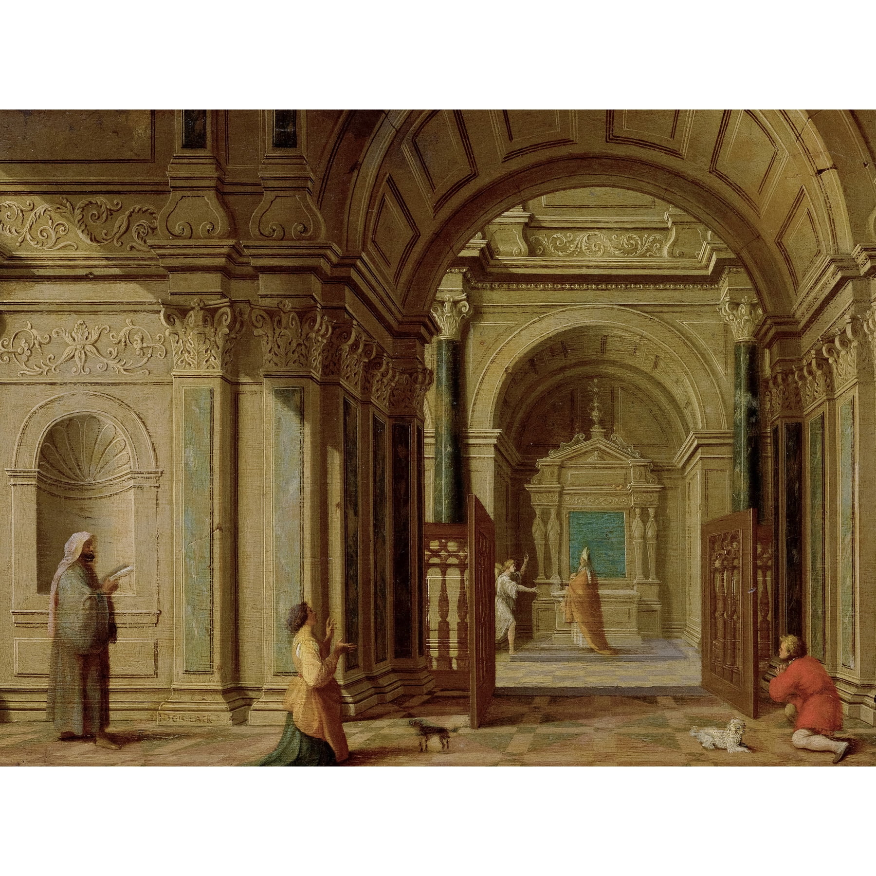 De Giselaer Archangel Gabriel Appearing Zacharias Extra Large XL Wall ...