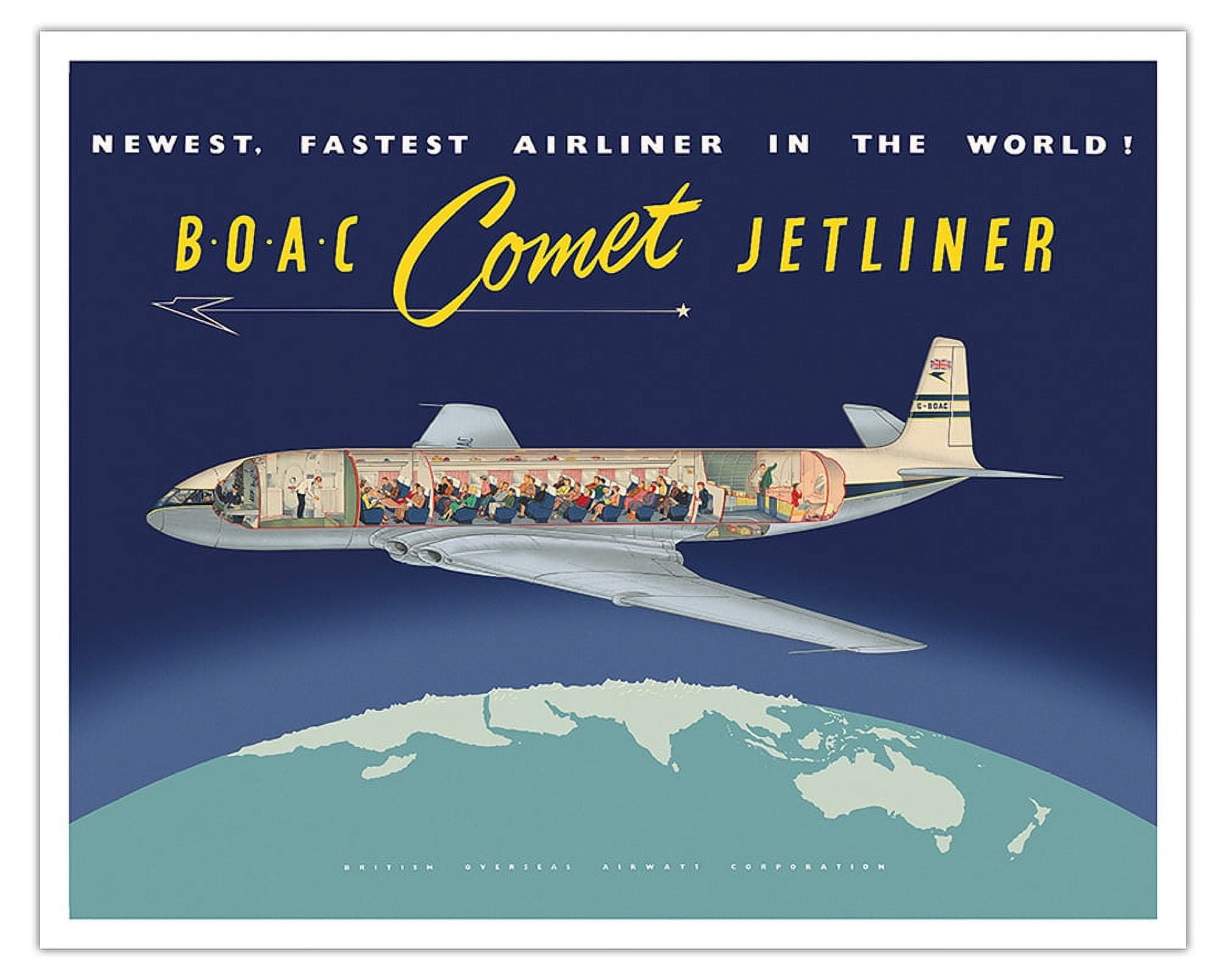 De Havilland Comet Jetliner - BOAC (British Overseas Airways ...