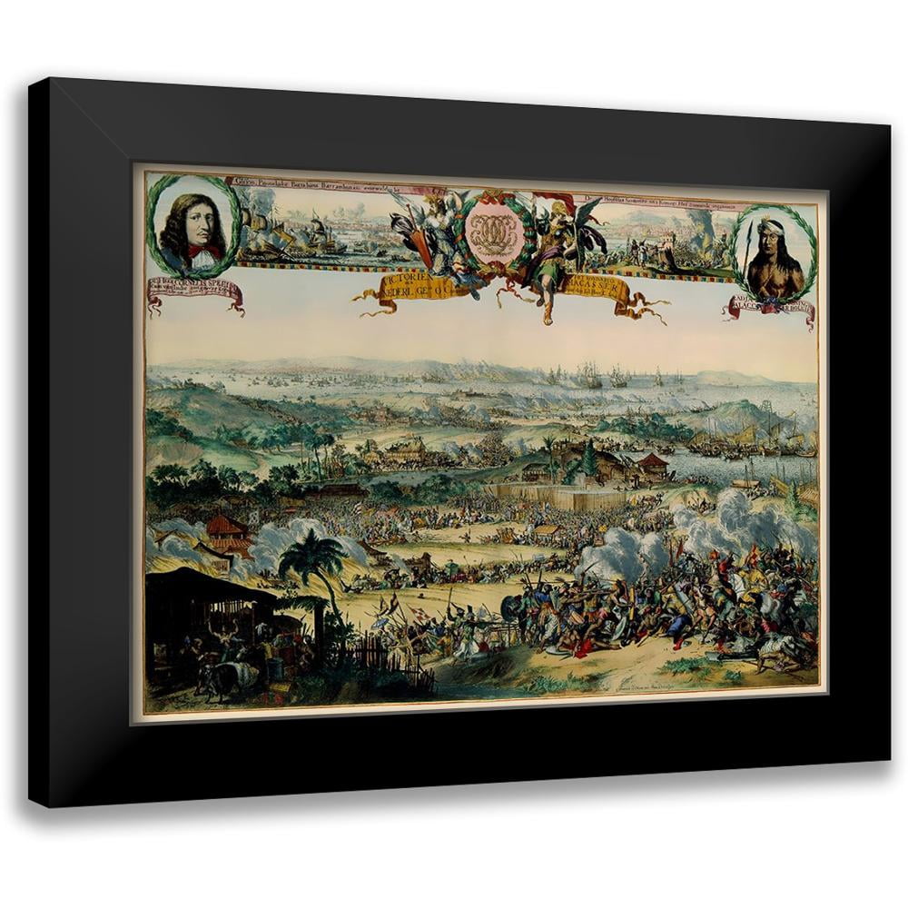 De Hooghe 18x14 Black Modern Framed Museum Art Print Titled - Asia ...