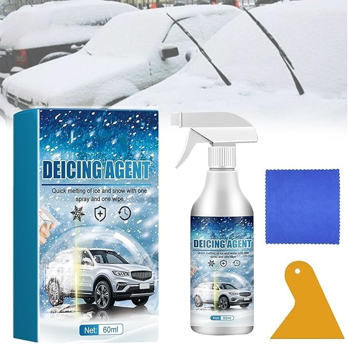 De Icer for Car Windshield 2025 New Formula, 60ml Deicer Spray for Car ...