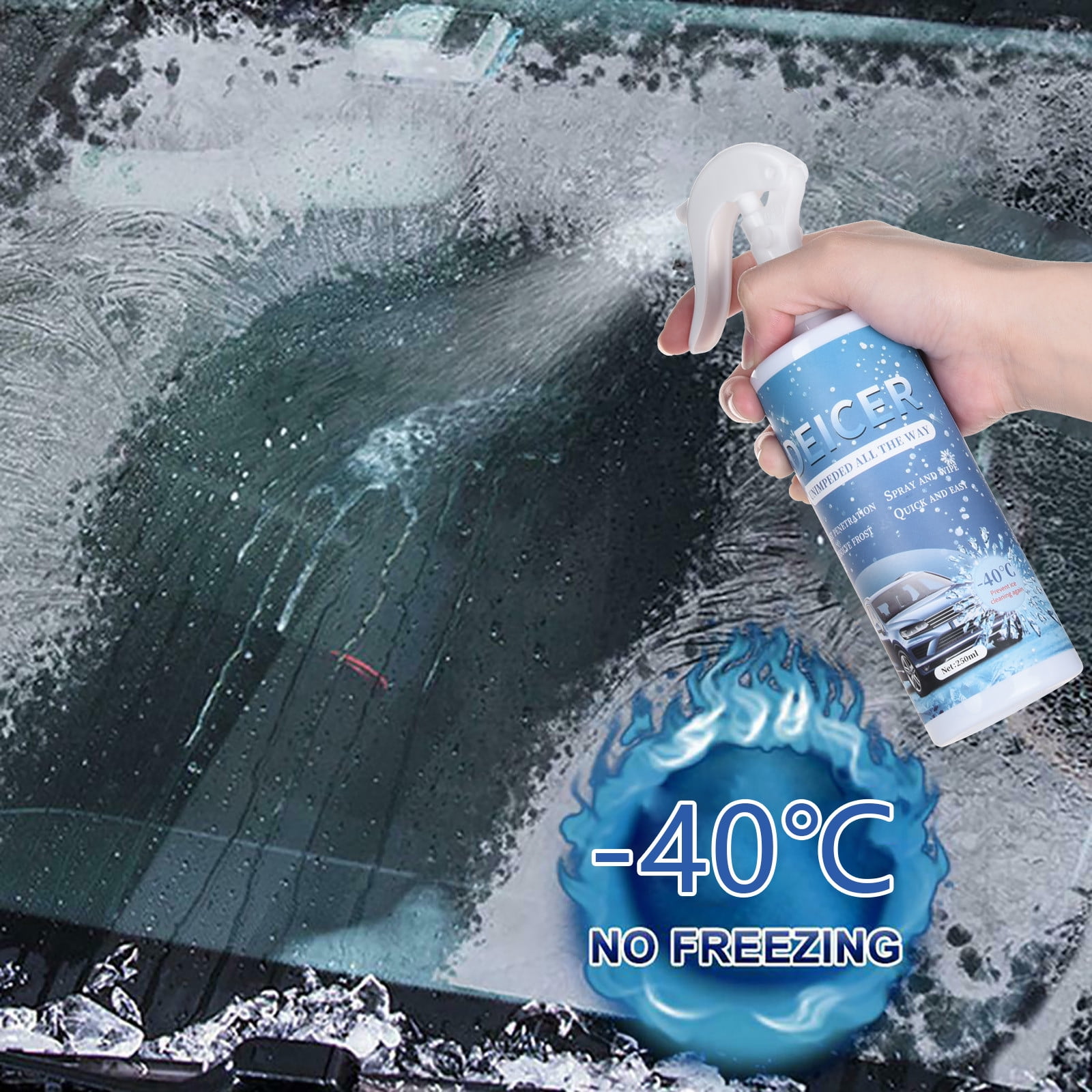Edgergery De - Icer for Car Windshield Spray,Window Snow Spray,Deicing ...