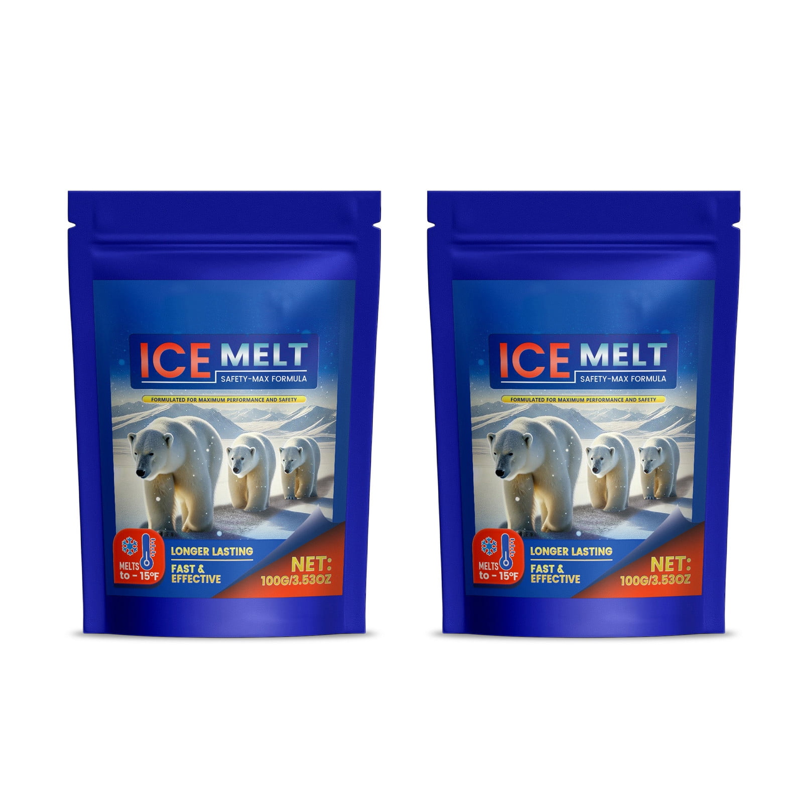 De-Icer Snow Remover, Eco-Friendly Ice Melter, 100g, Non-Toxic Formula ...