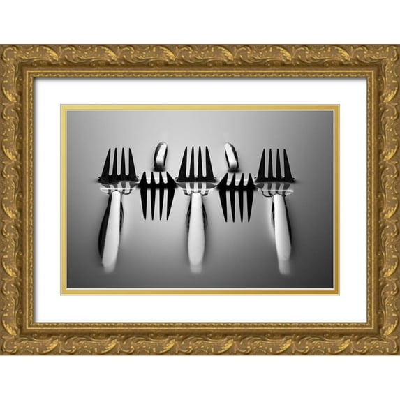 De Kogel, Wieteke 14x11 Gold Ornate Wood Framed with Double Matting ...