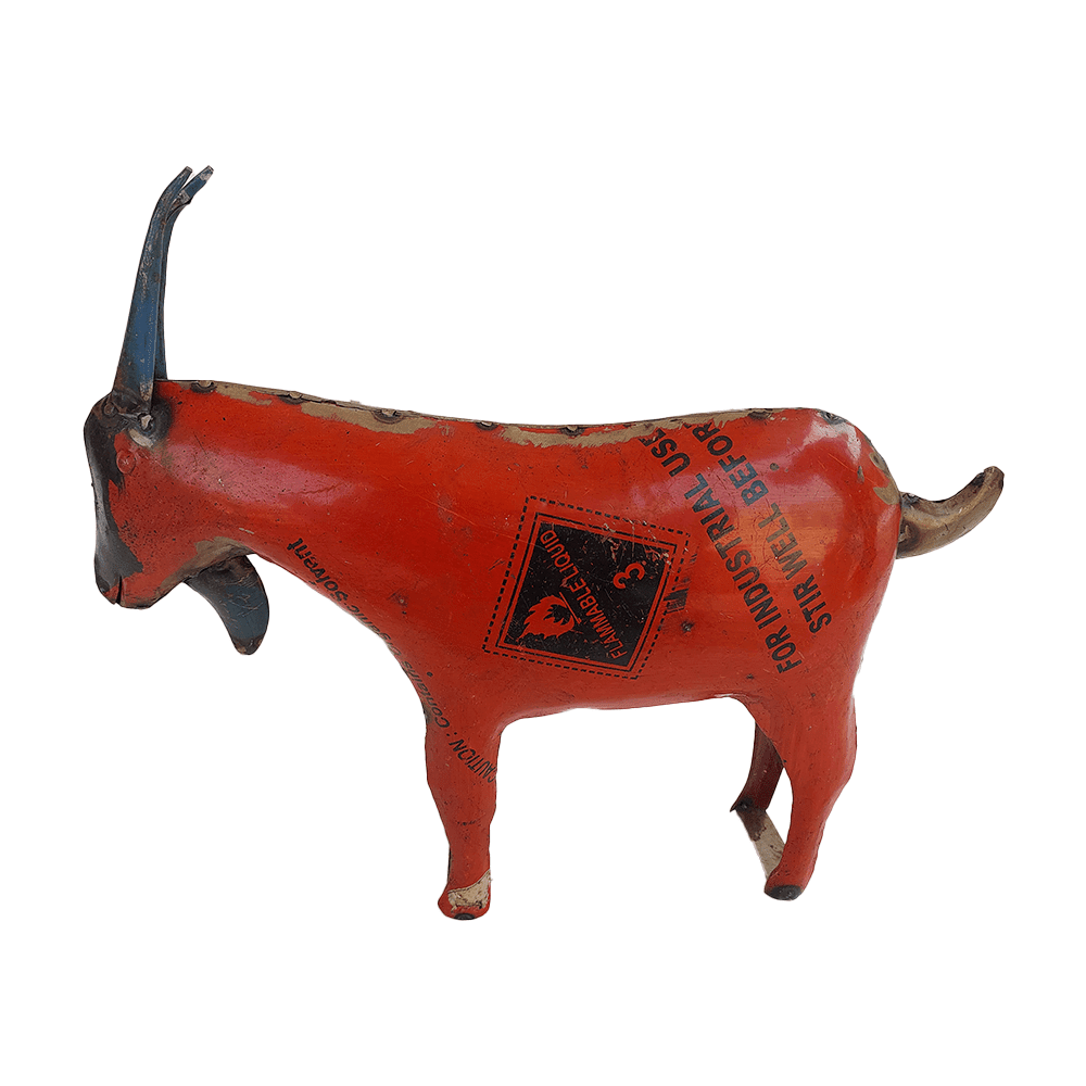 De Kulture Works Handcrafted Recycled Iron Goat Decorative Collectible ...