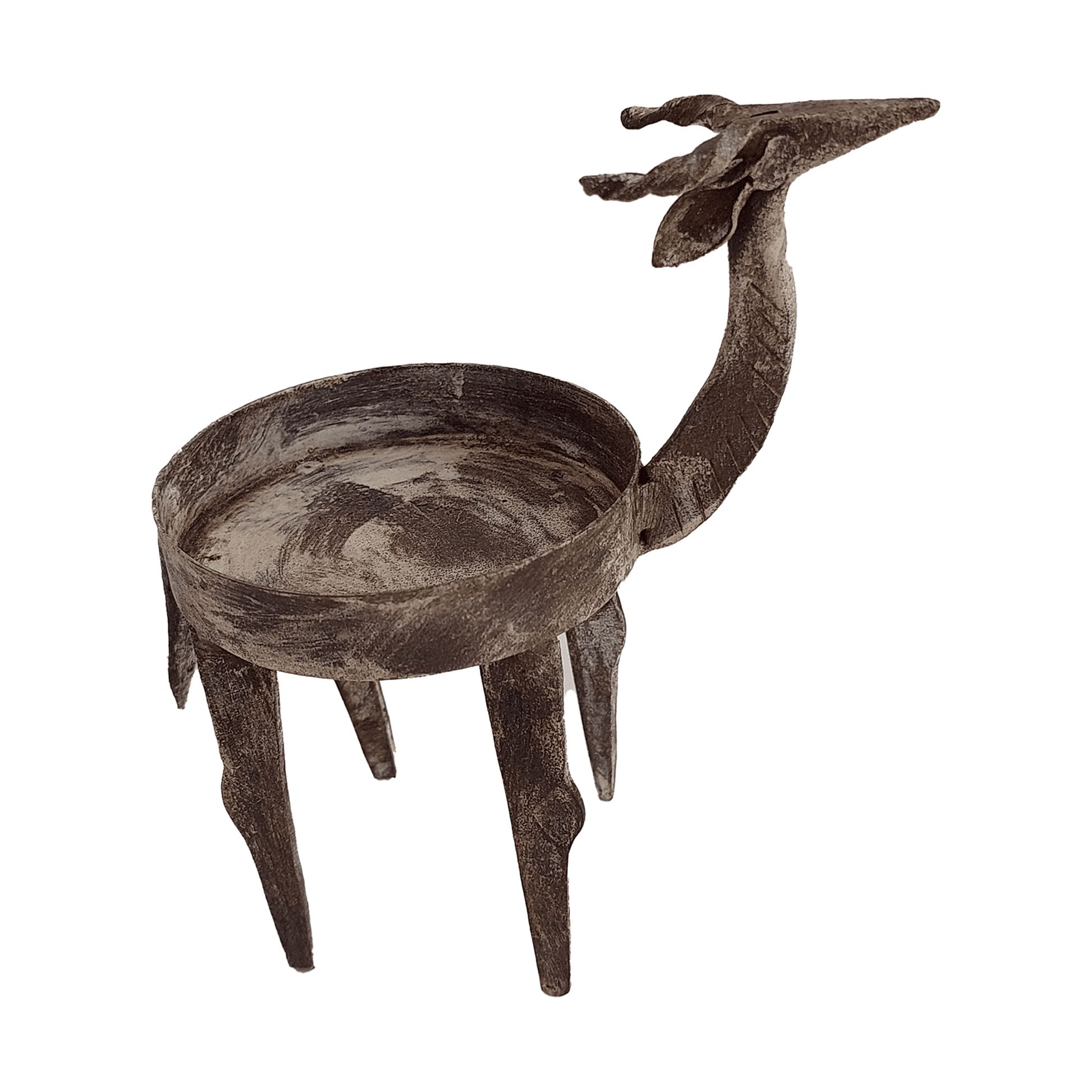 De Kulture Works Handcrafted Recycled Iron Goat T Light Votive Holder ...