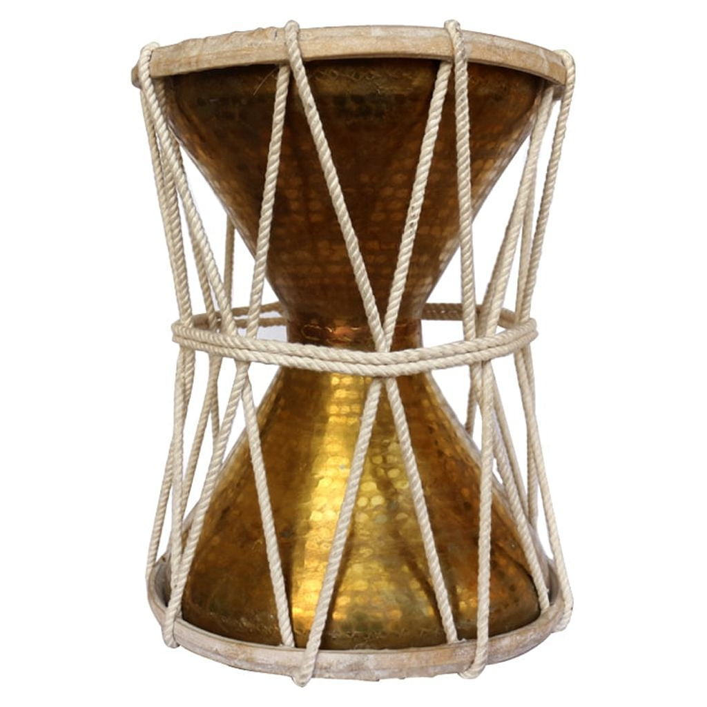 De Kulture Works Handheld Brass Damroo (Large) Traditional Indian Folk ...