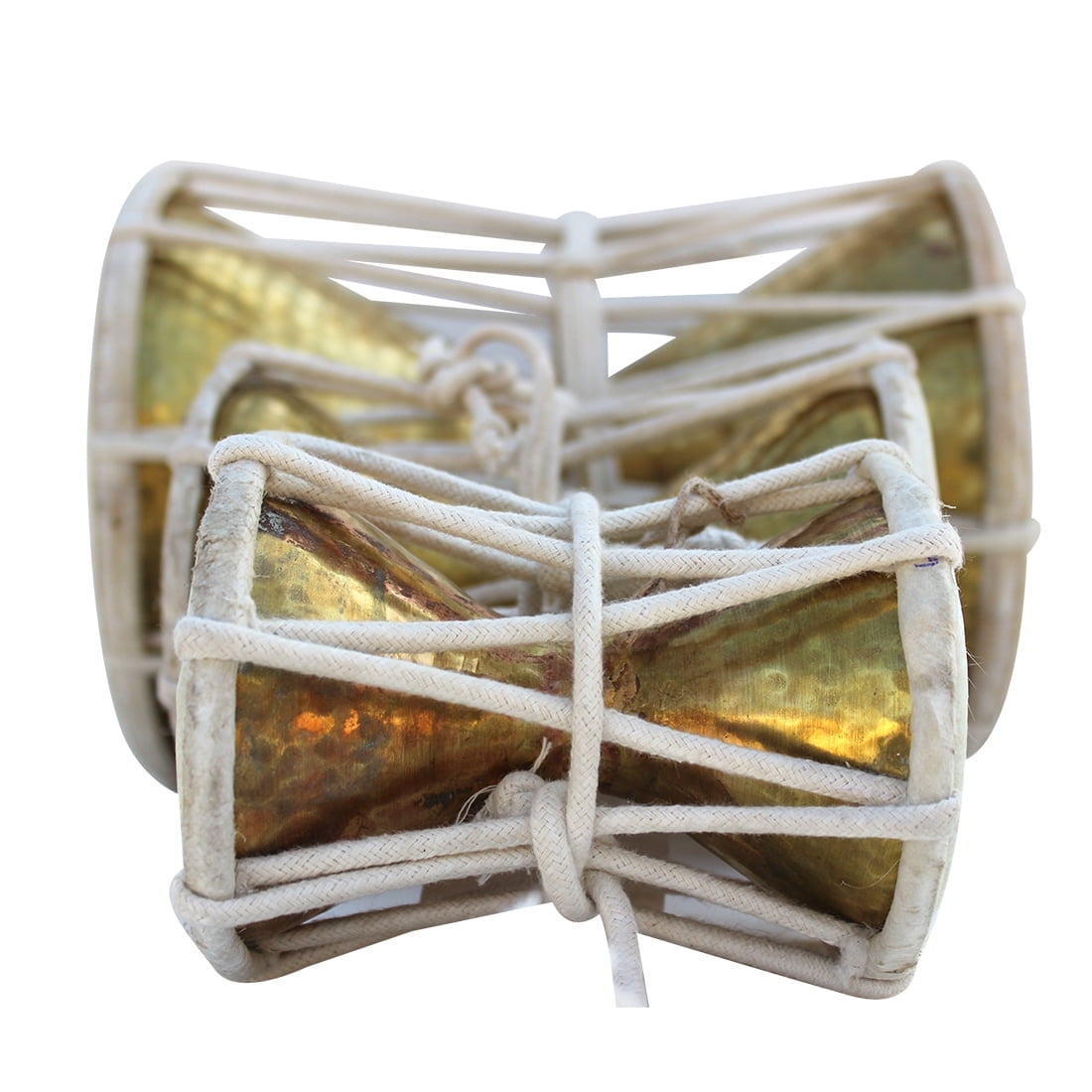De Kulture Works Handheld Brass Damroo Medium Traditional Indian Folk ...