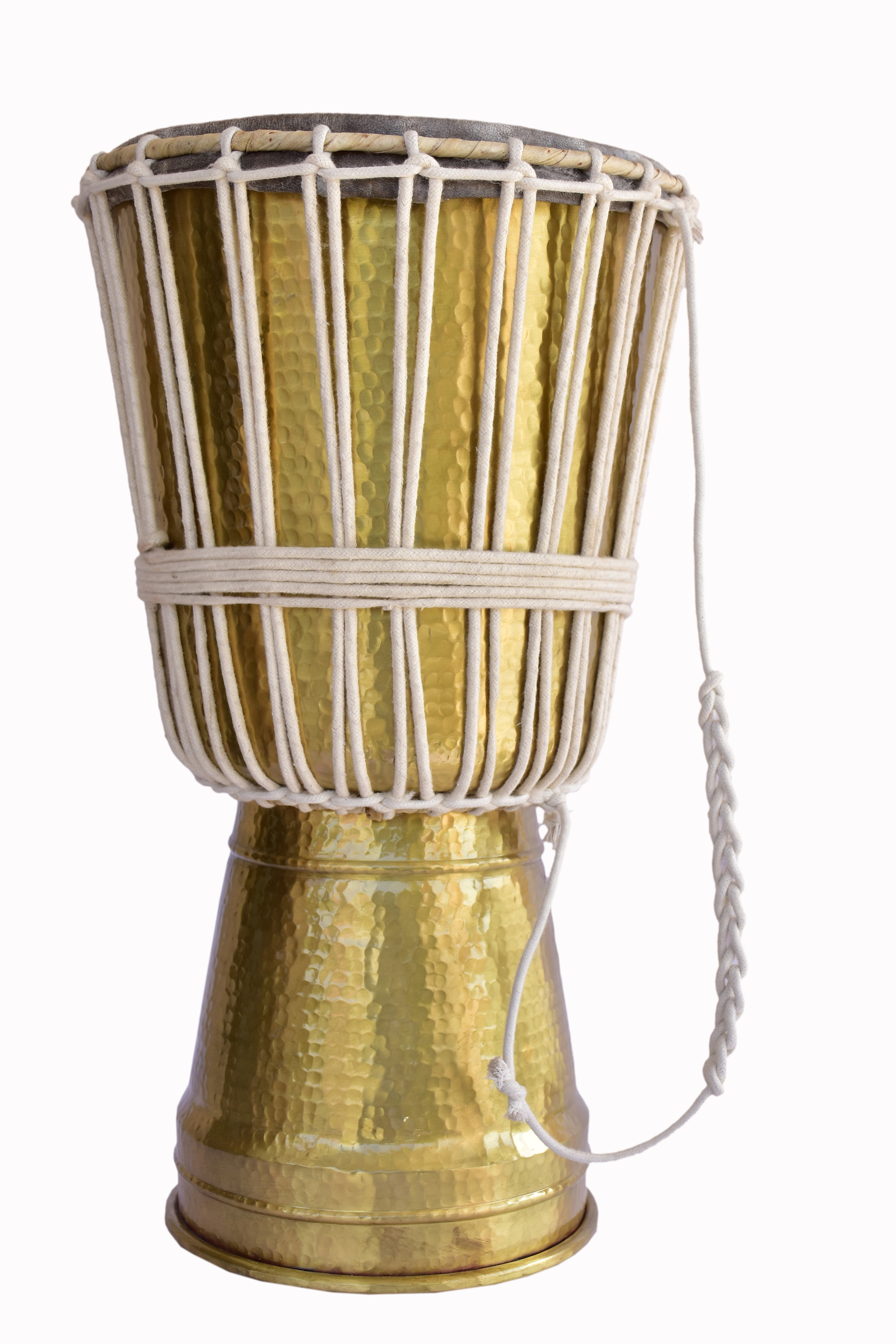 De Kulture Works Pure Brass Djembe Hand Drum Membranophone Musical ...