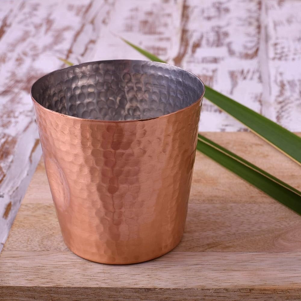 De Kulture Works Pure Copper Dimple Glasses Cup Tumbler With Tin ...
