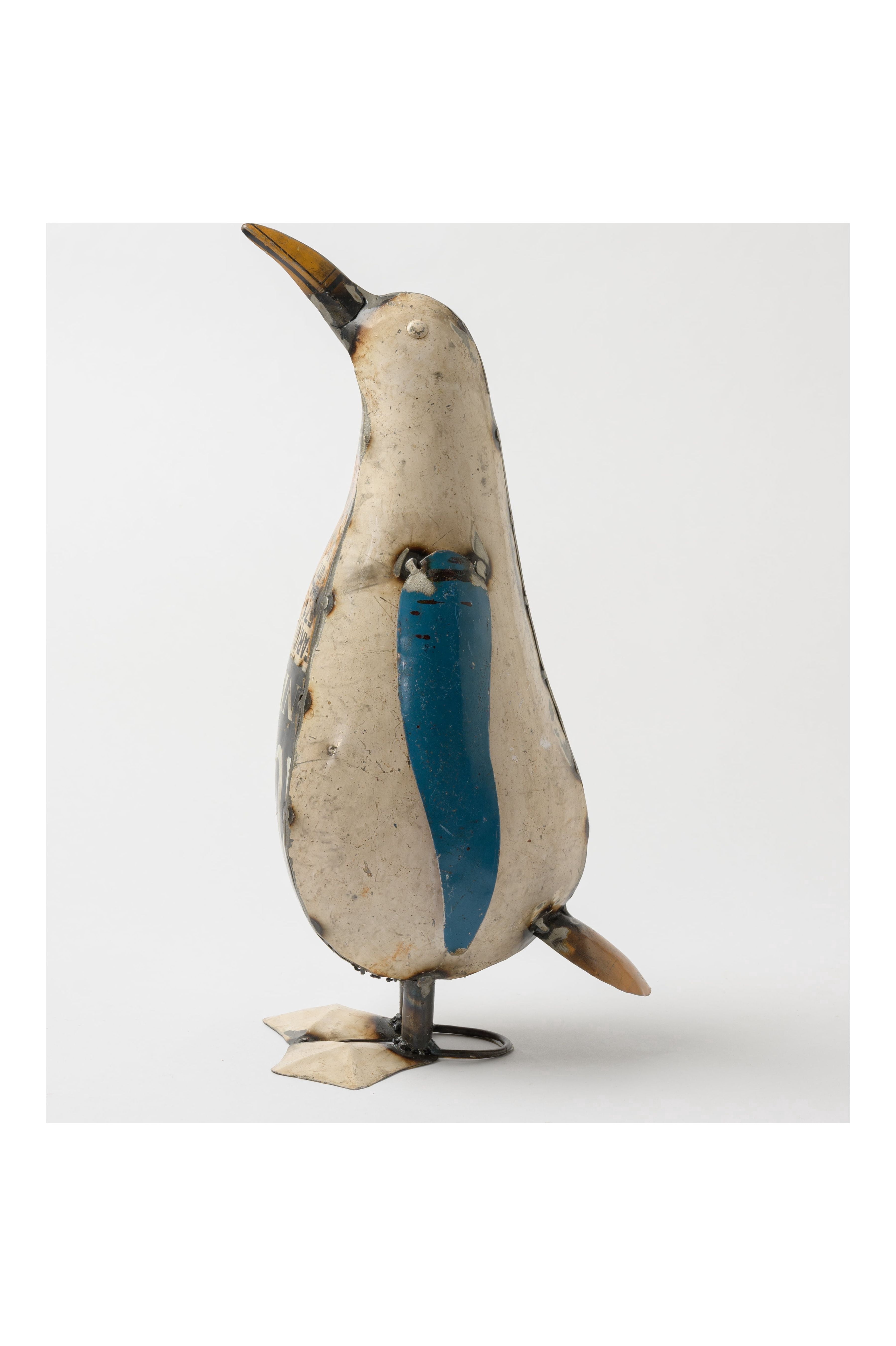 De Kulture Works handcrafted recycled iron penguin decorative ...