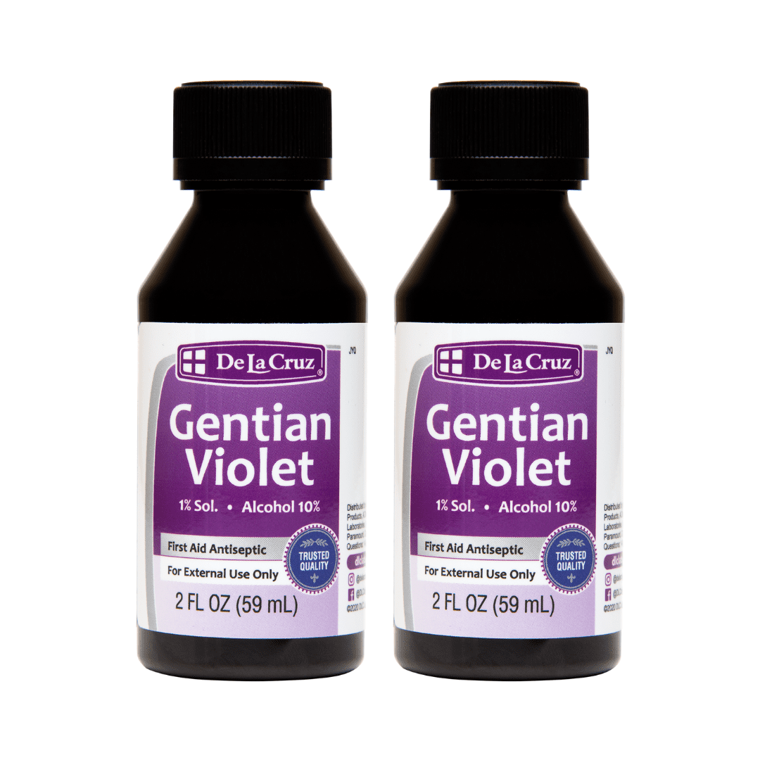 De La Cruz 1% Gentian Violet First Aid Antiseptic, Gentle Medicine, 2 ...