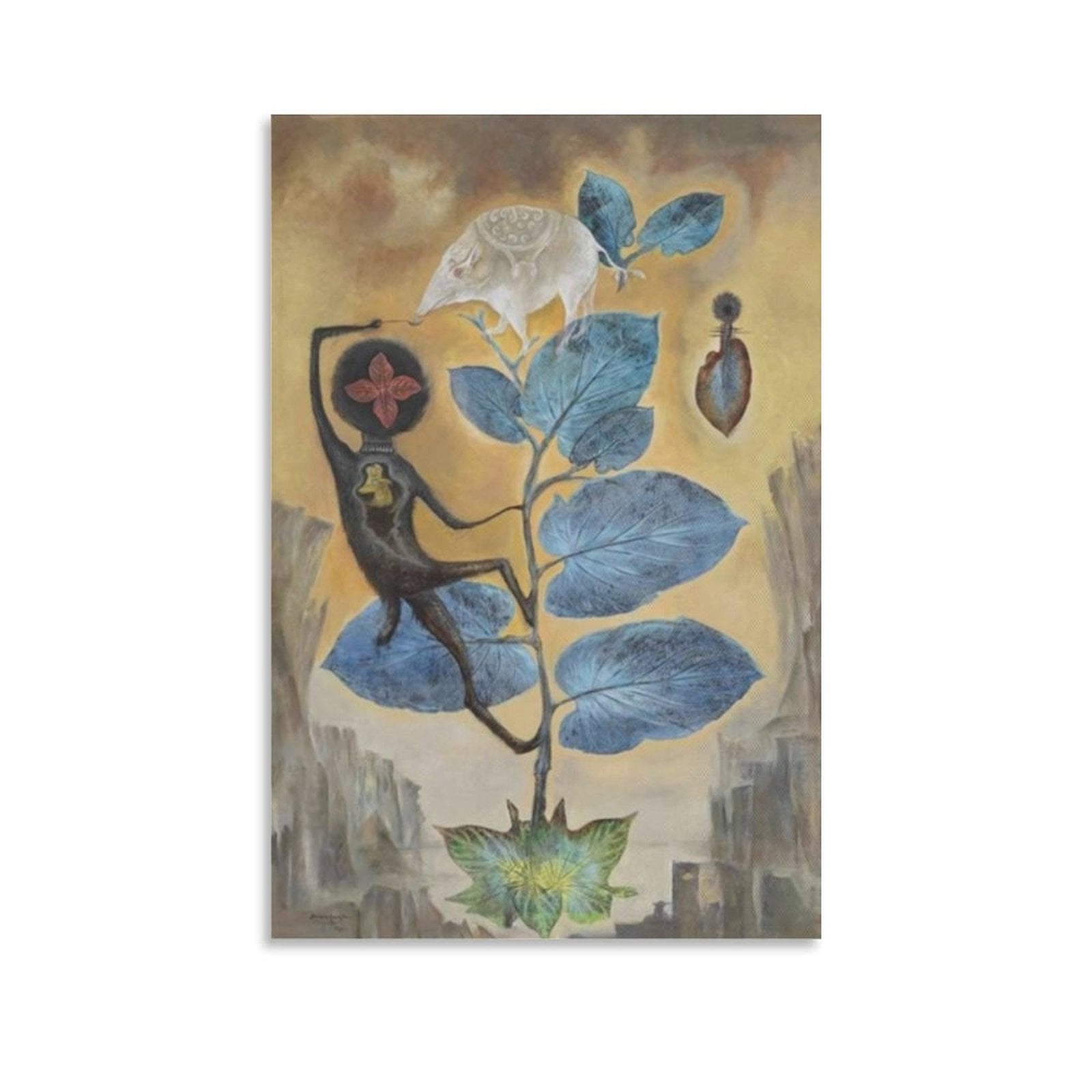 De La Hierba Santa by Leonora Carrington Painting Canvas Wall Art ...