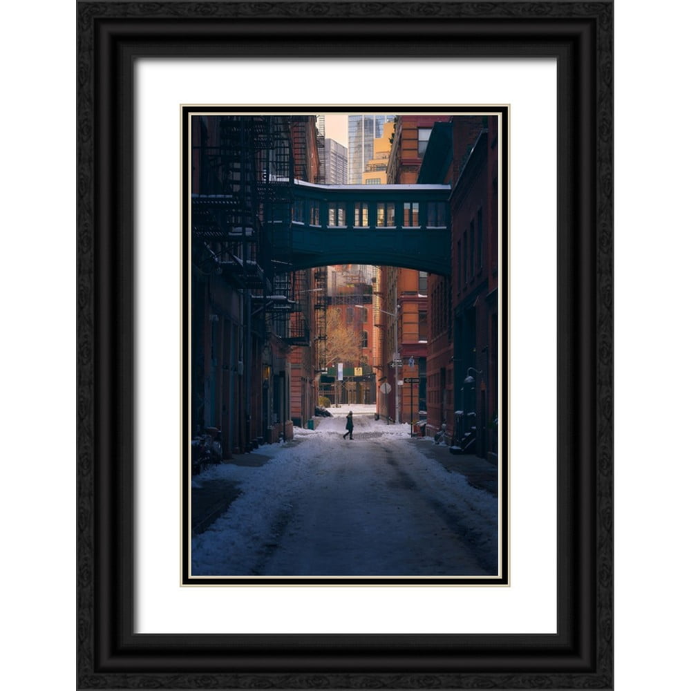 De La, Javier 11x14 Black Ornate Wood Framed with Double Matting Museum ...