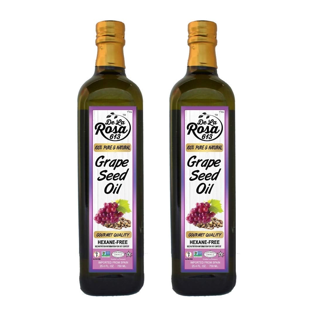 Delarosa613 Grape Seed Oil, 100% Pure, Expeller Pressed & Hexane Free ...