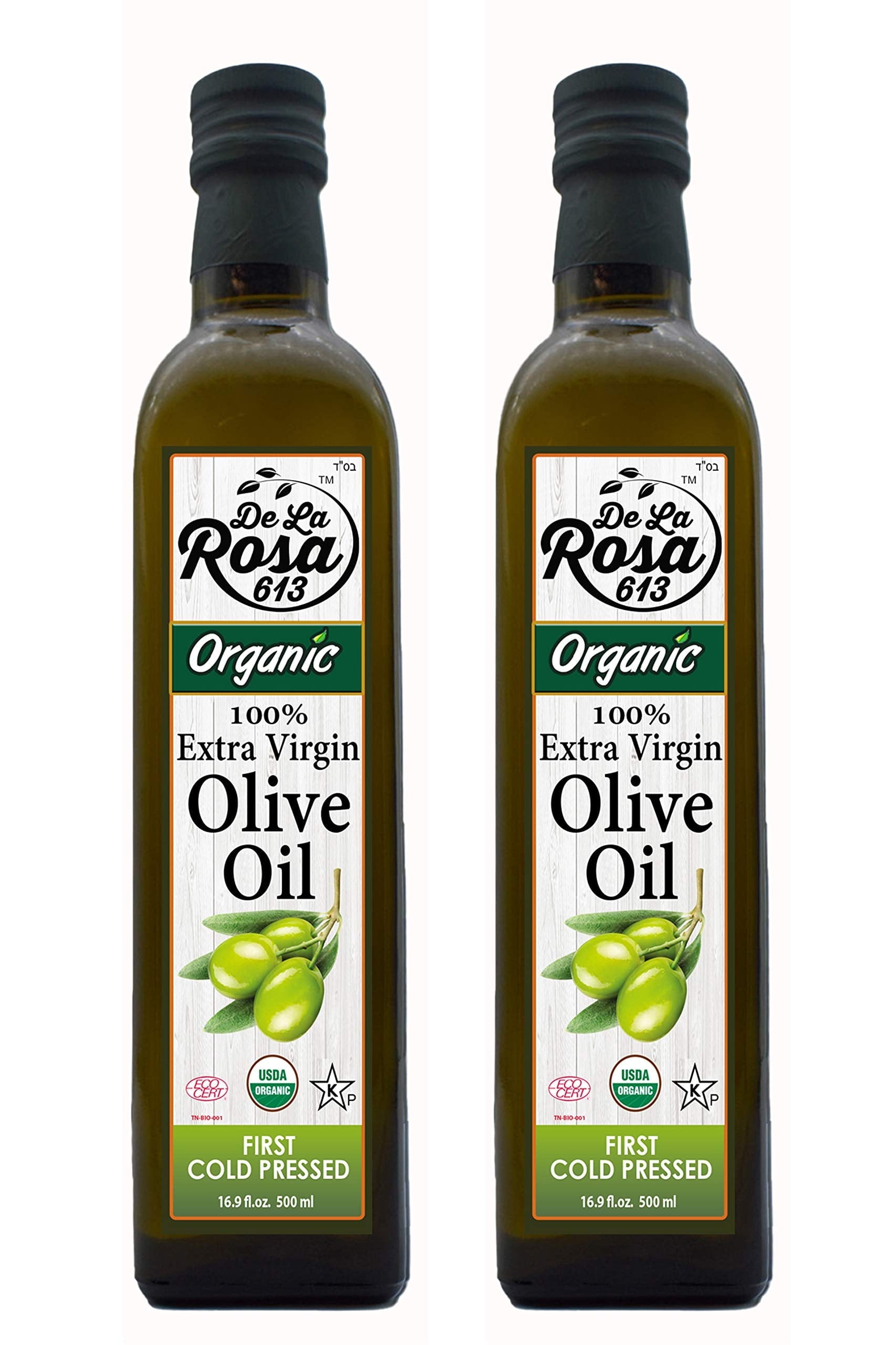 De La Rosa 613 Extra Virgin Olive Oil, Kosher for Passover, 16.9 Oz ...