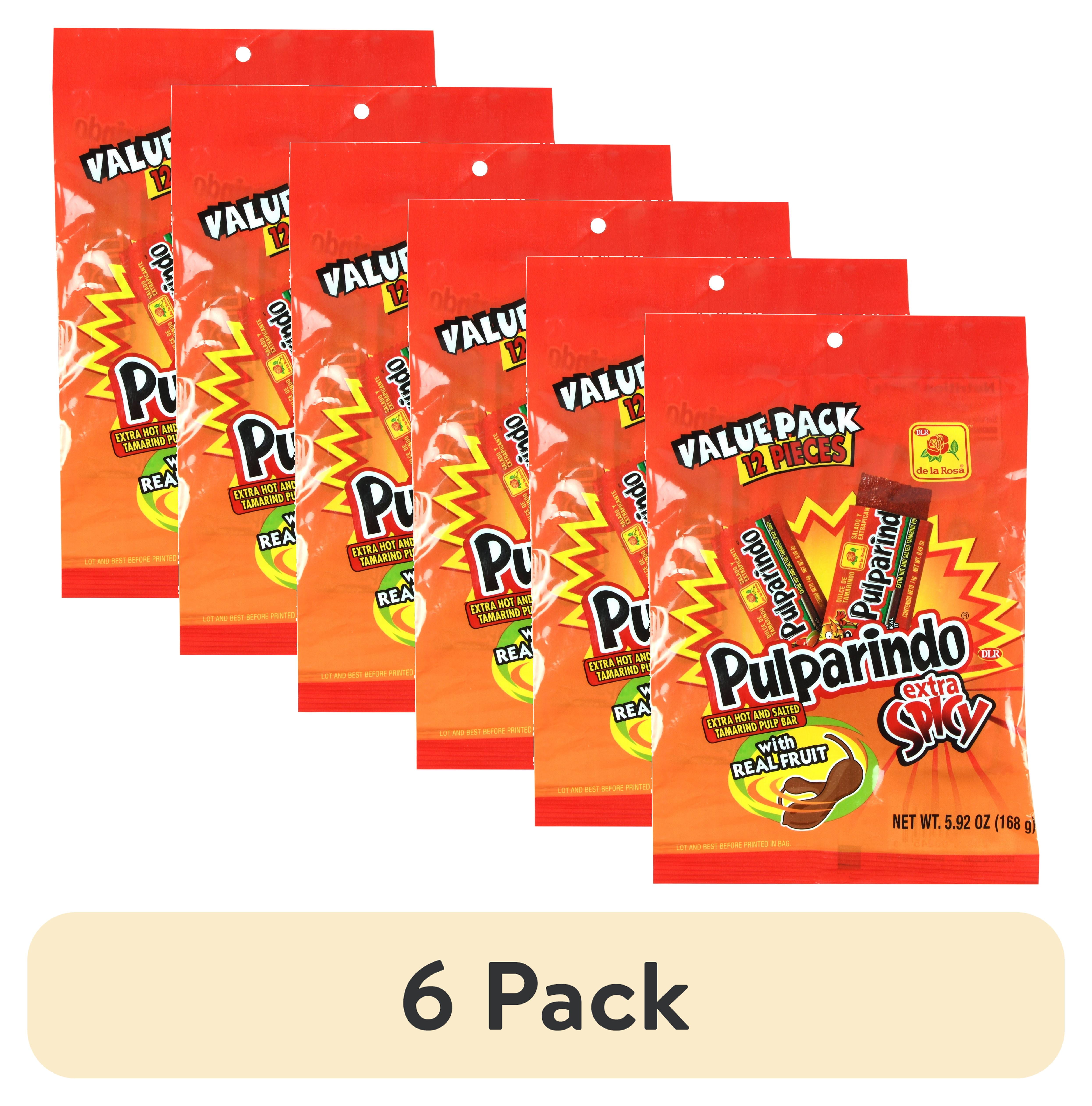 (6 pack) De La Rosa Dlr Pulparindo Value Pack Xtra Spicy - Walmart.com