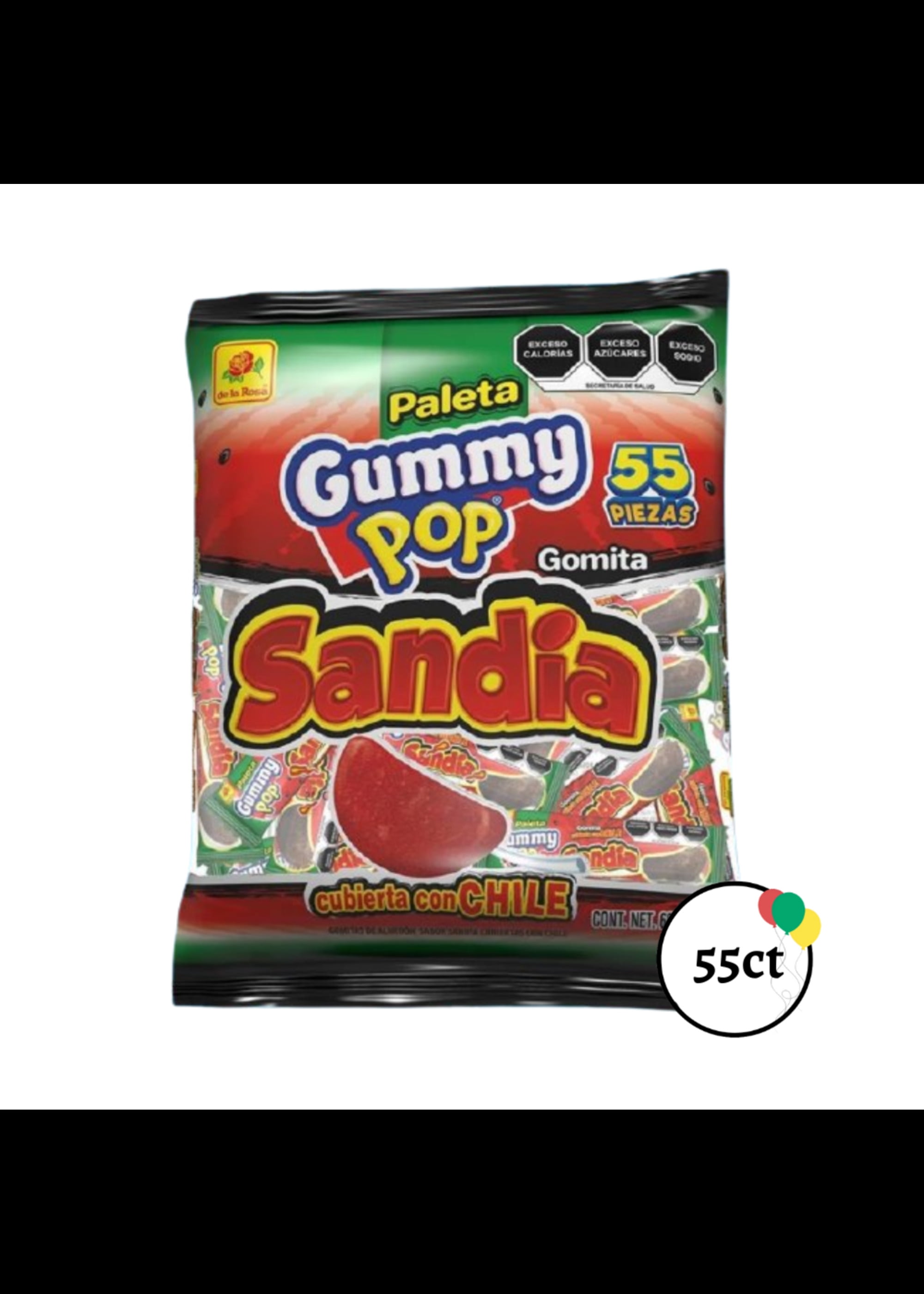 De La Rosa Gummy Pop Sandia 55 ct - Walmart.com
