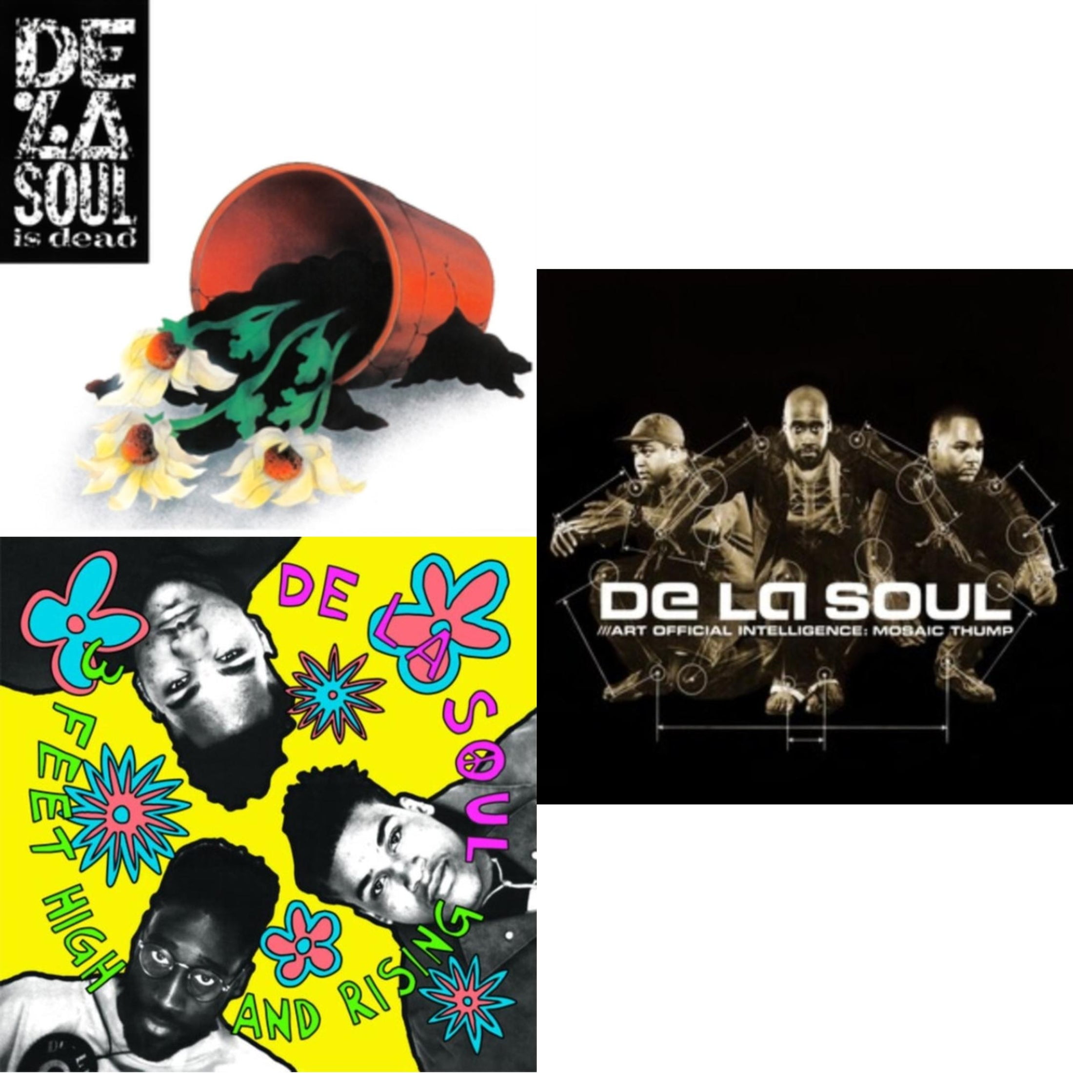 De La Soul Is Dead (2LP) & 3 Feet High & Rising (2LP/Yellow Vinyl ...
