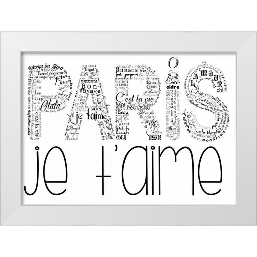 De Lauzun, Marion 32x24 White Modern Wood Framed Museum Art Print ...