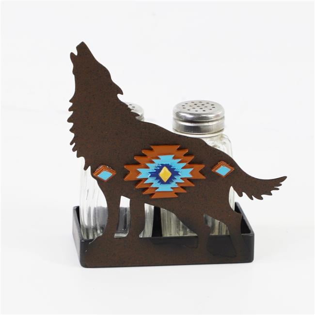 De Leon Collections 14147 Metal Pecos Southwestern Tribal Howling Wolf ...